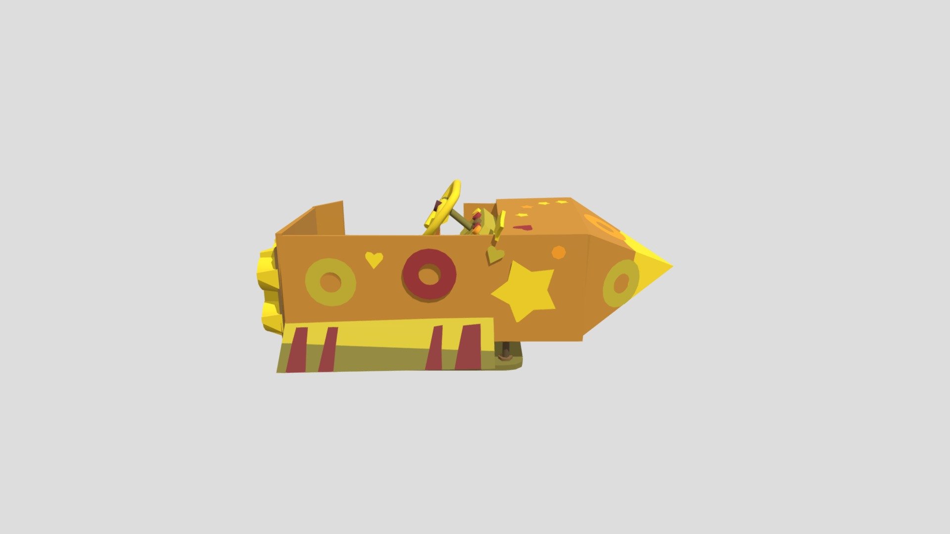 Cardboard Rocket - Download Free 3D model by gre4esky [b18c17e] - Sketchfab