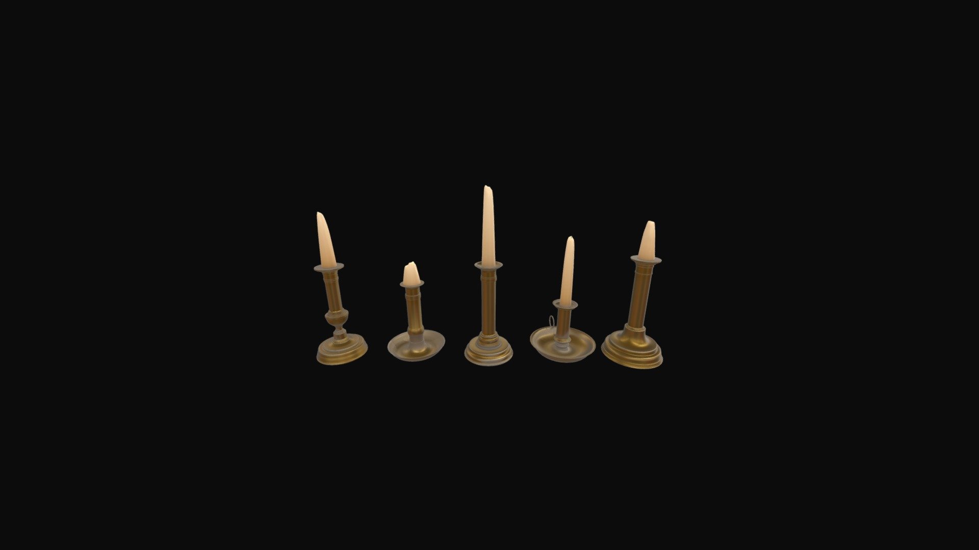 Candles - 3D model by Tam Davydova (@kokojambouue) [b18c89d] - Sketchfab