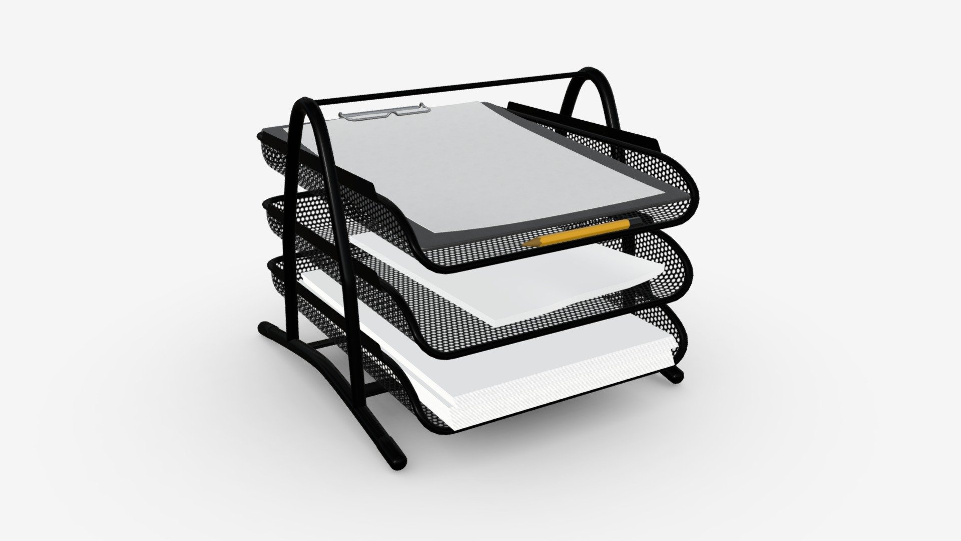 Paper mesh horizontal holder 02 - Buy Royalty Free 3D model by HQ3DMOD ...