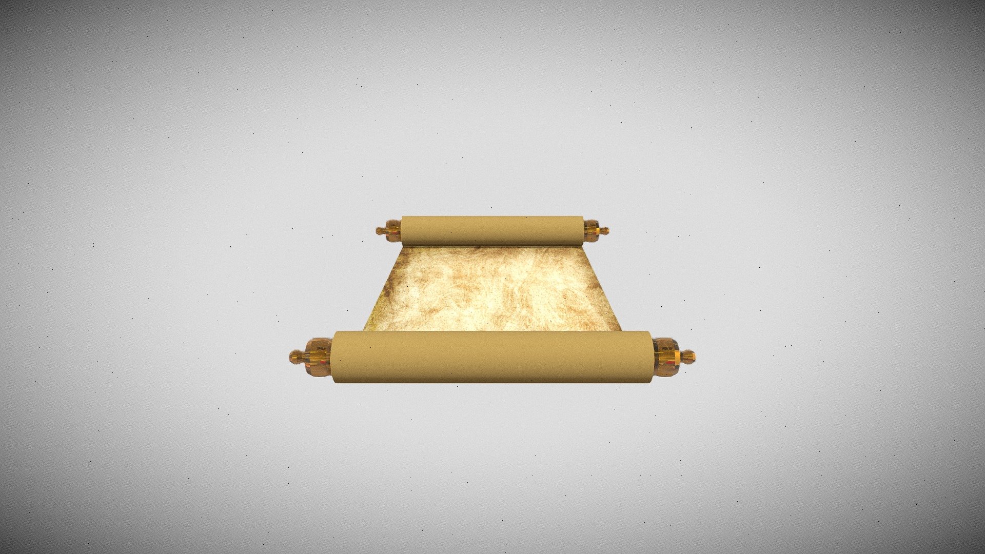 Scroll [textured + low-poly] - by smakologg - Download Free 3D model by ...