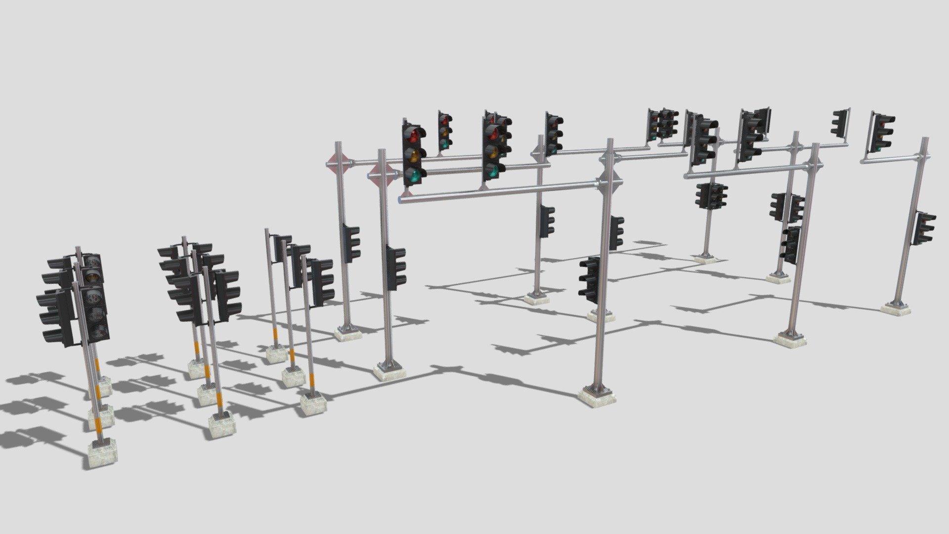 Sinowatcher Malaysia traffic signal set 2 - Download Free 3D model by ...