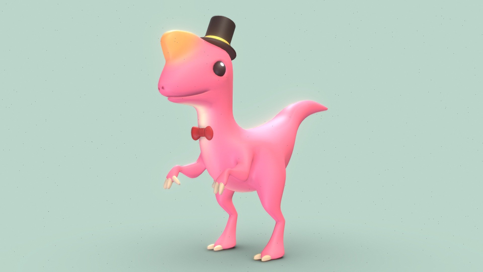 pink dinosaur - 3D model by shipykocomputer (@nattawara.s) [b191cd5 ...