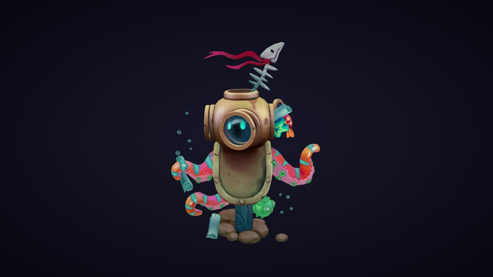 OctoMail - 3D model by lil.pakhom [b19218e] - Sketchfab