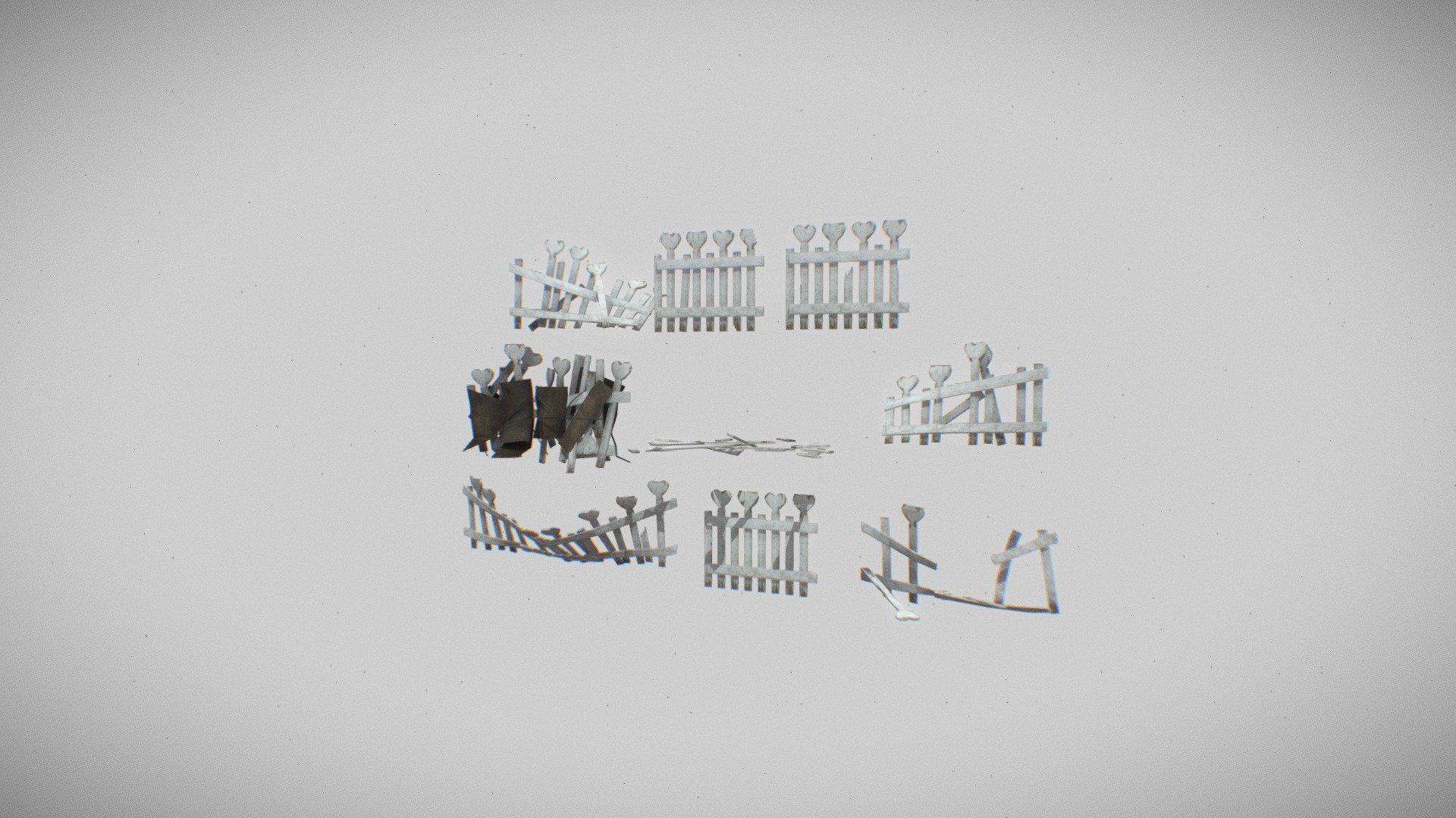 Poppy Playtime 3 Huggy Fences Pack1 - Download Free 3D model by CatWeb ...