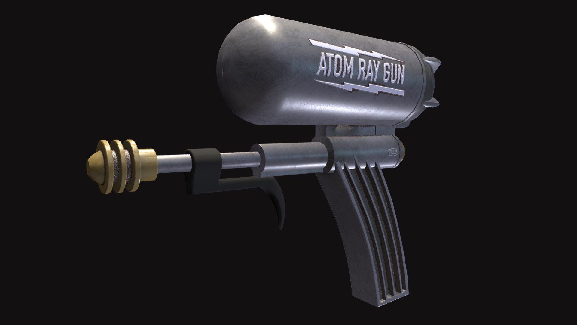 Atom Ray Gun - 3D model by adrawingkidd [b19480e] - Sketchfab