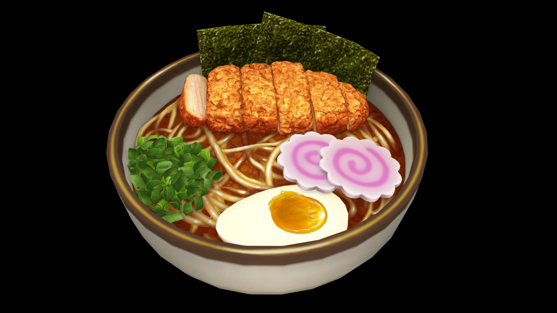 Katsu Noodles - 3D model by kucingpenyet [b194ce2] - Sketchfab