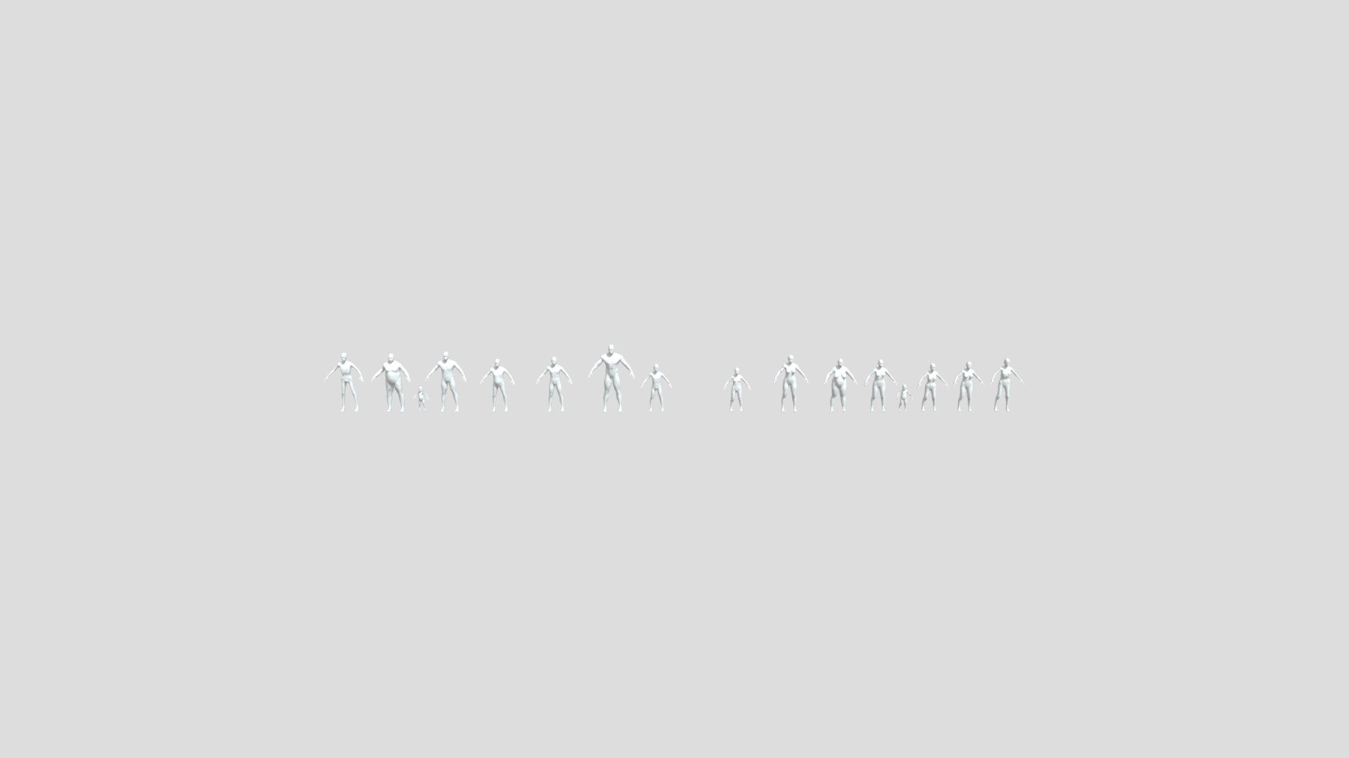 Human Base Mesh Pack - Download Free 3D model by TME Studios ...