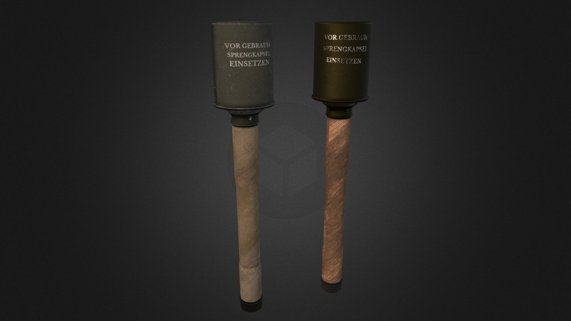 Stielhandgranate (Second World War grenade) - 3D model by NaN_4aki ...