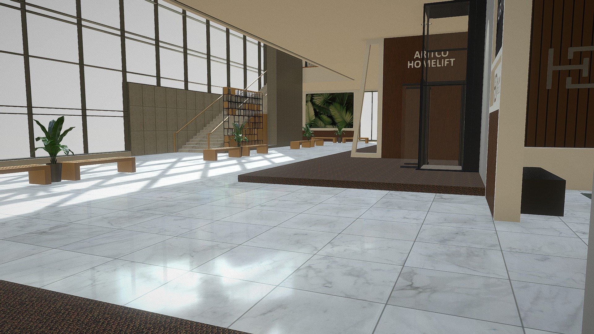 clean showroom 123 - Download Free 3D model by orlando.archymaz ...