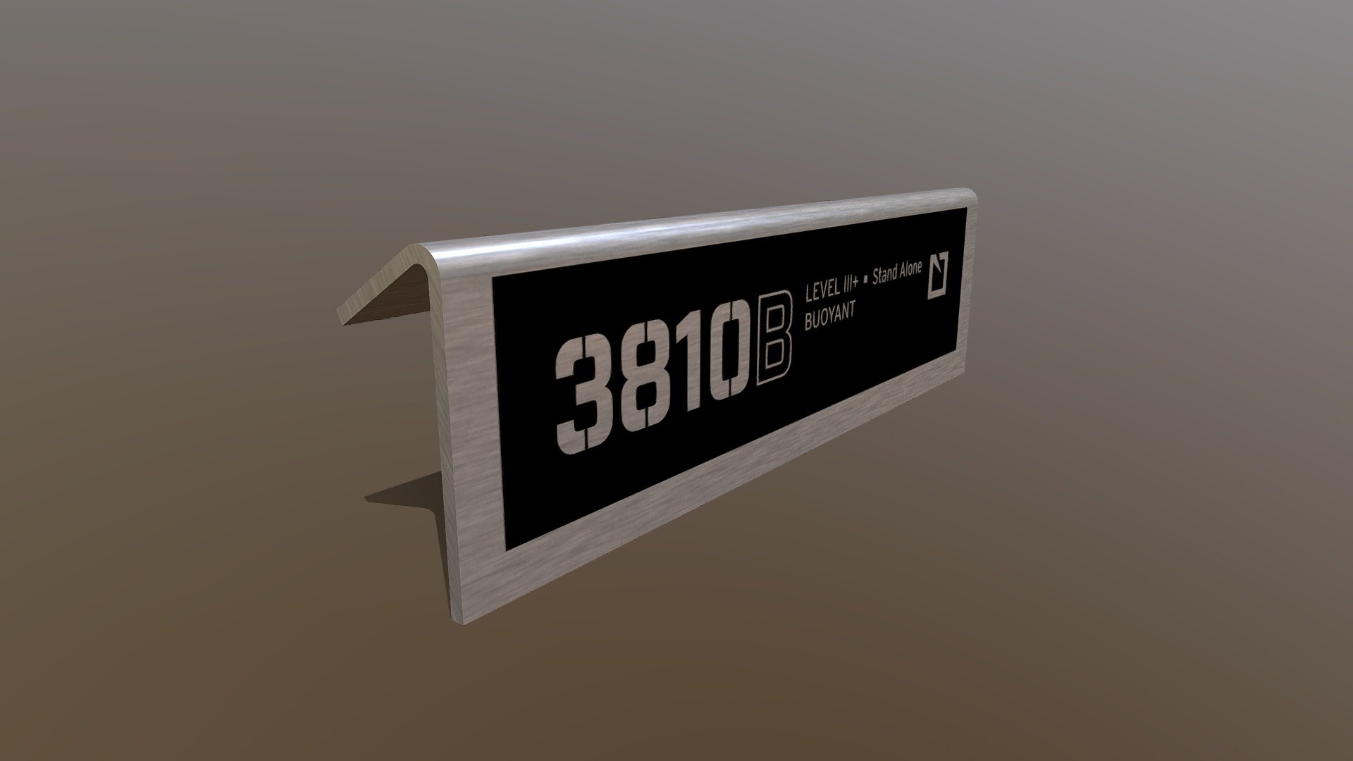 Metal Name Plate - 3D model by Concepts [b19a6cc] - Sketchfab