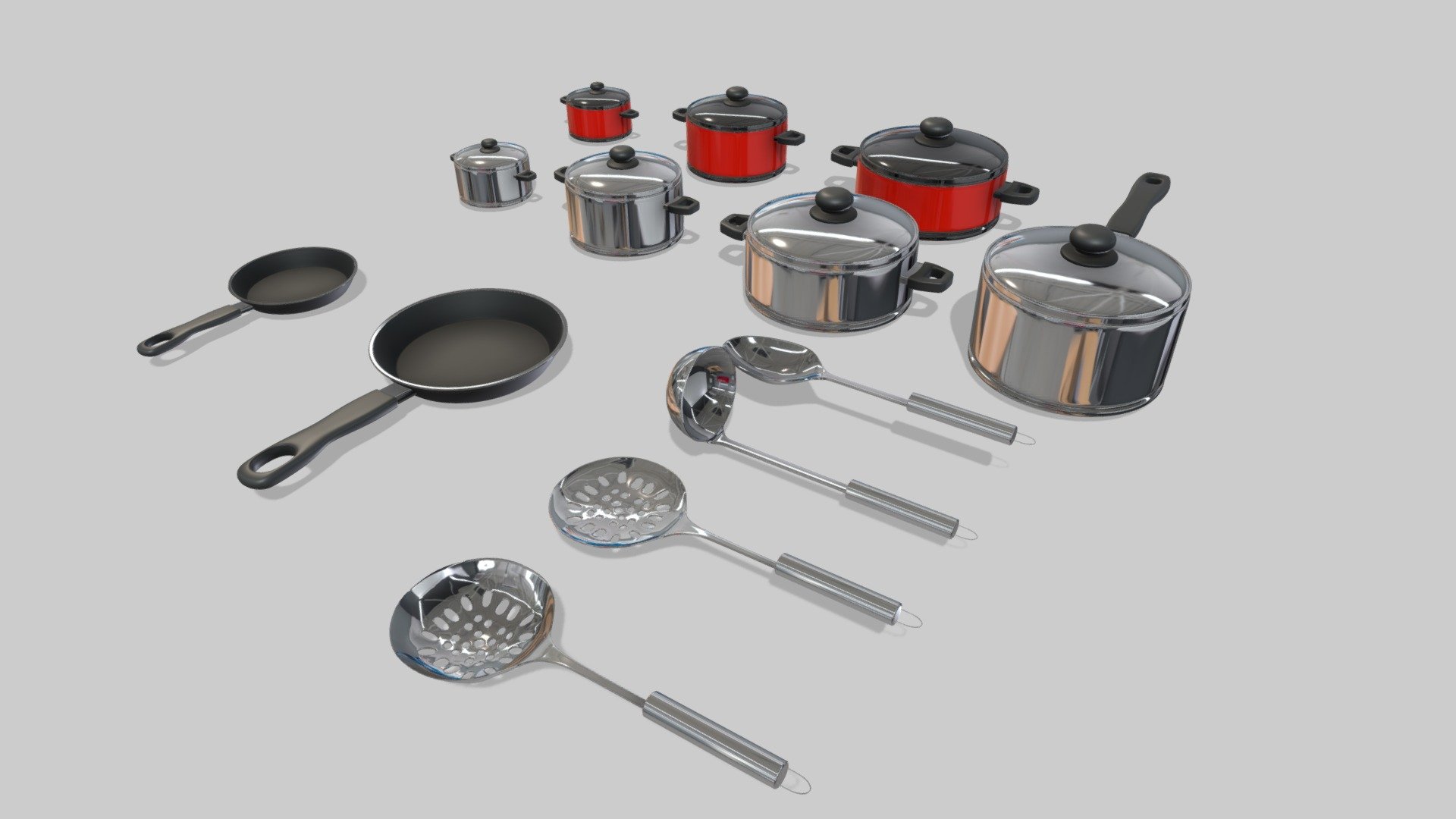 kitchen utensils asset pack - Buy Royalty Free 3D model by FDU_oficial ...