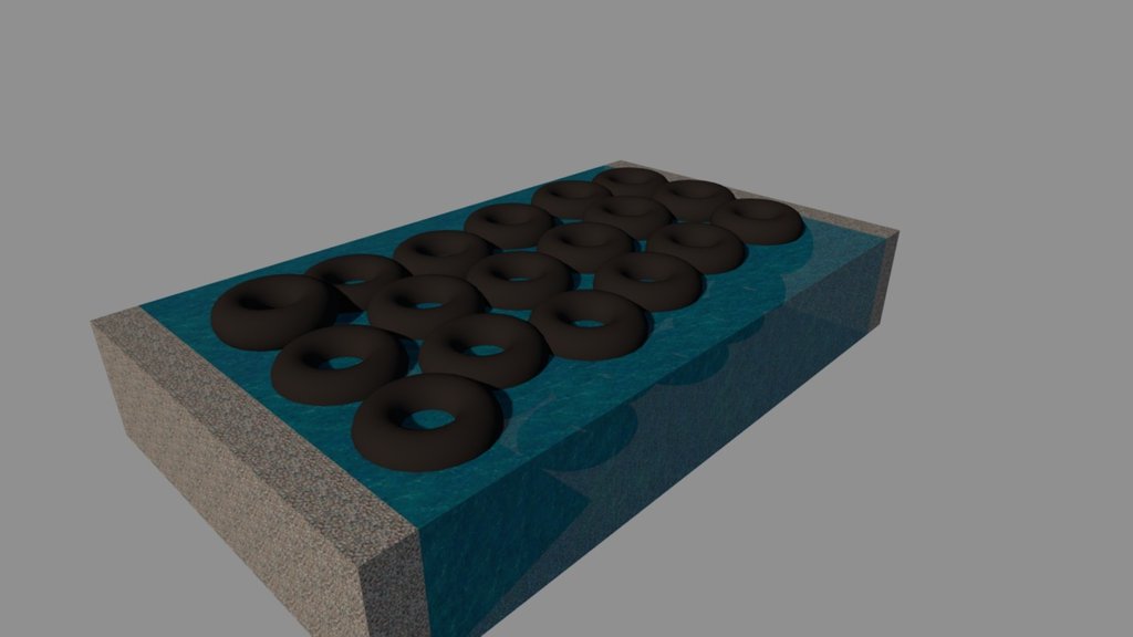 Floating rings - 3D model by EnergyRun [b19ab79] - Sketchfab