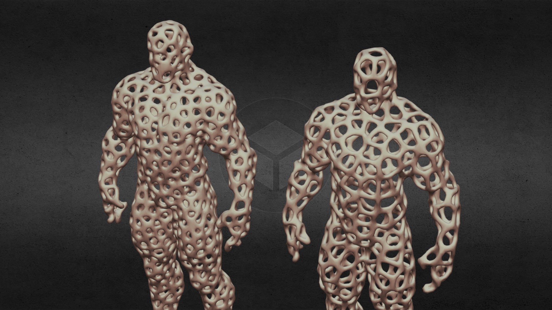 Voronoi human body, printable - Buy Royalty Free 3D model by endike [b19bc37] - Sketchfab Store