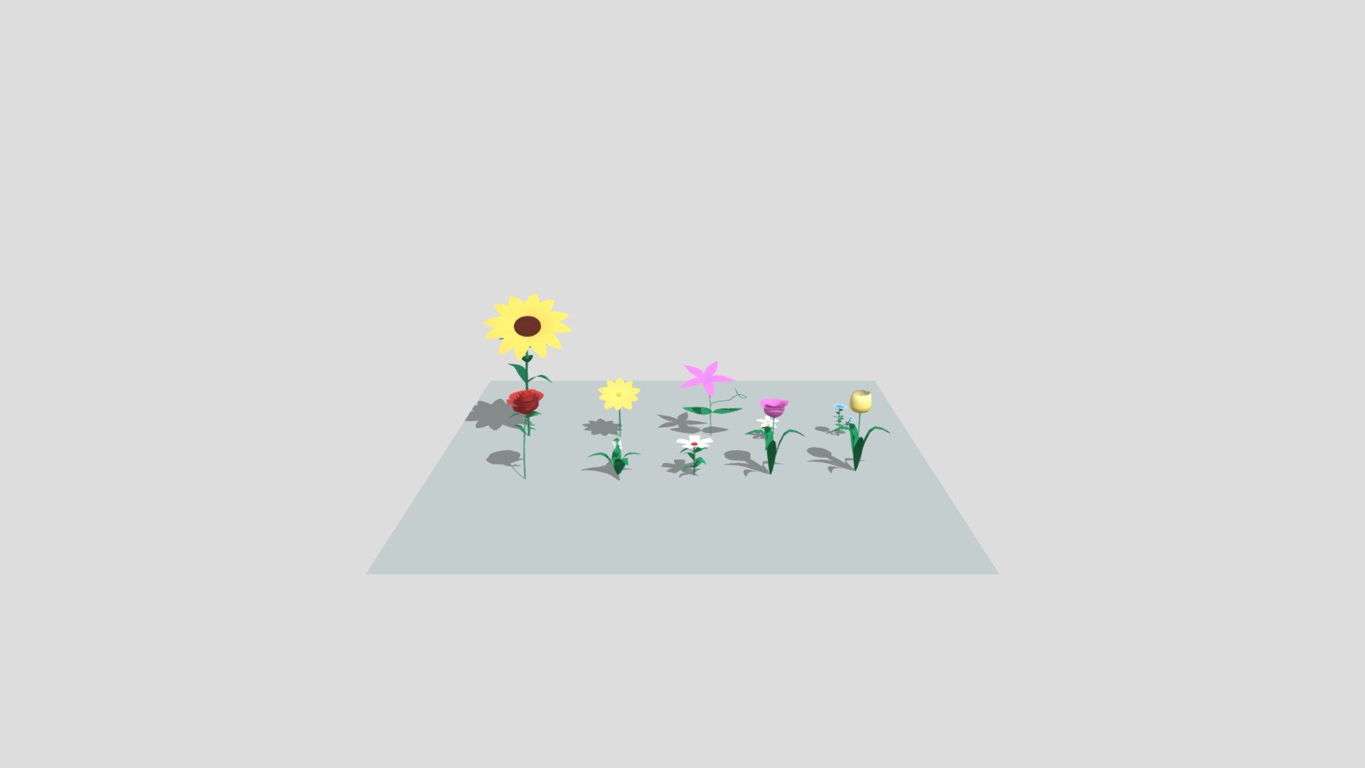 Low poly flower - Download Free 3D model by siori (@kackey.l.l.l.o ...