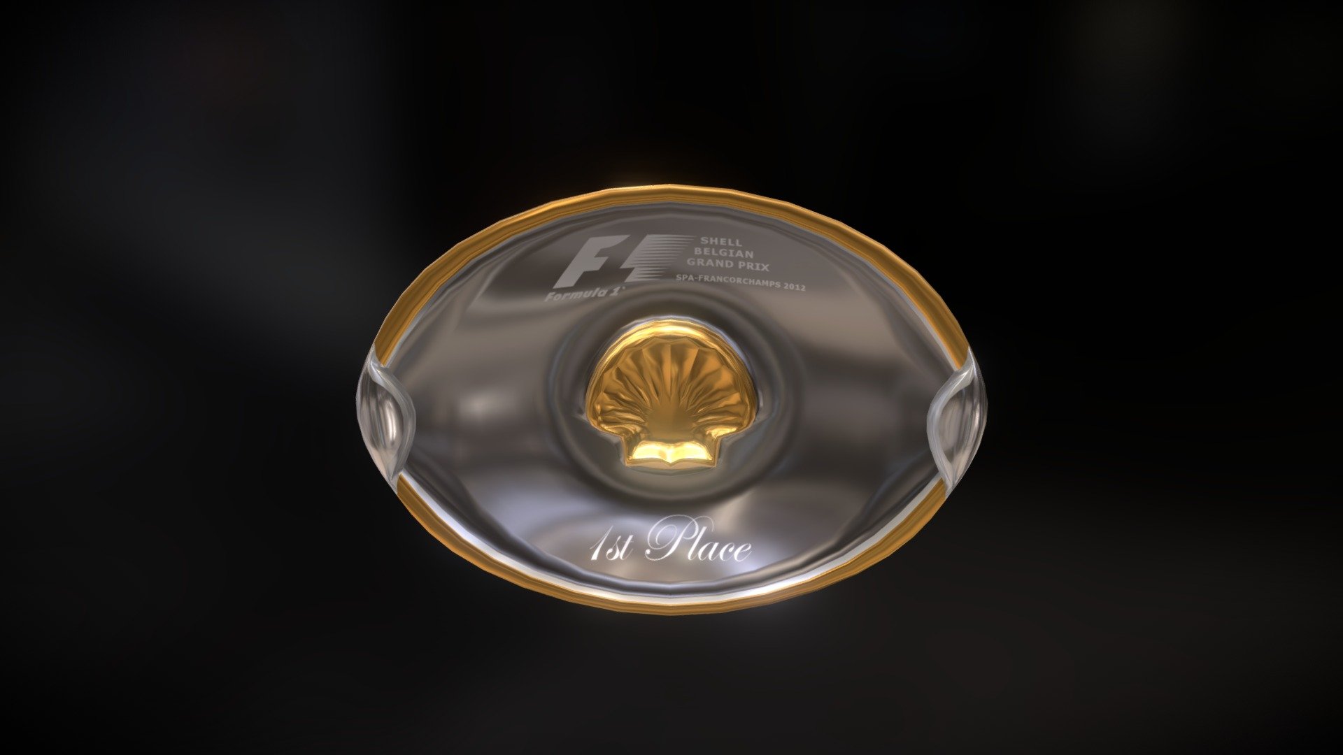 F1 Trophy - Shell Formula 1 Sponsor - Buy Royalty Free 3D model by ...