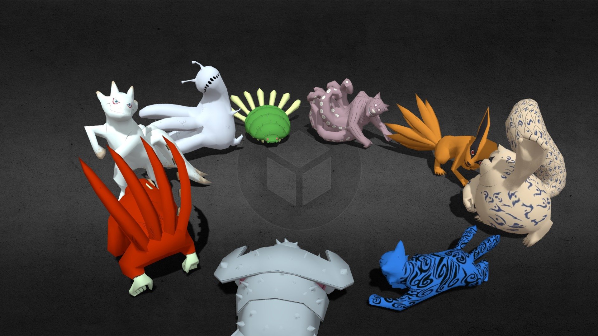 Naruto Modo Bijuu Chibi Bijuu 3d Model" 3D Models To Print Yeggi