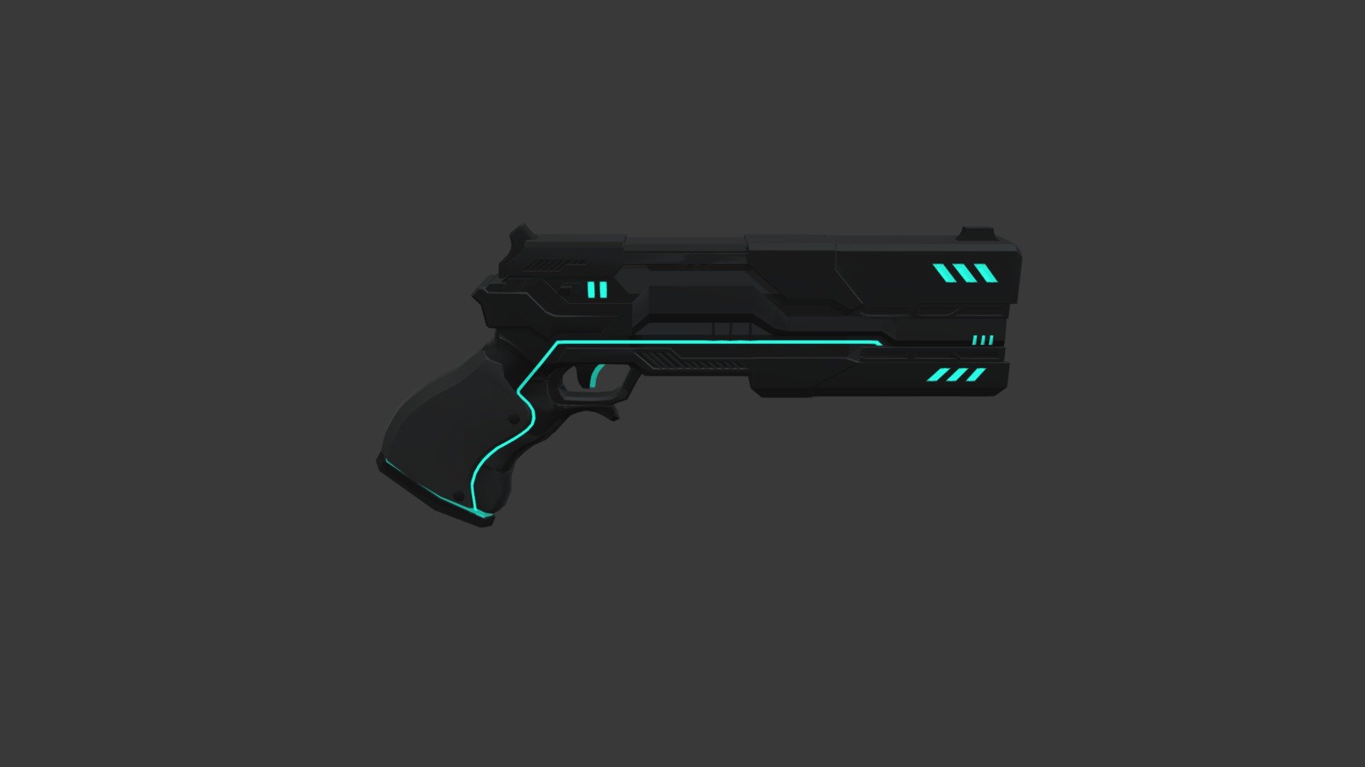 SciFi Gun - 3D model by shuu.ink [b1a06b1] - Sketchfab