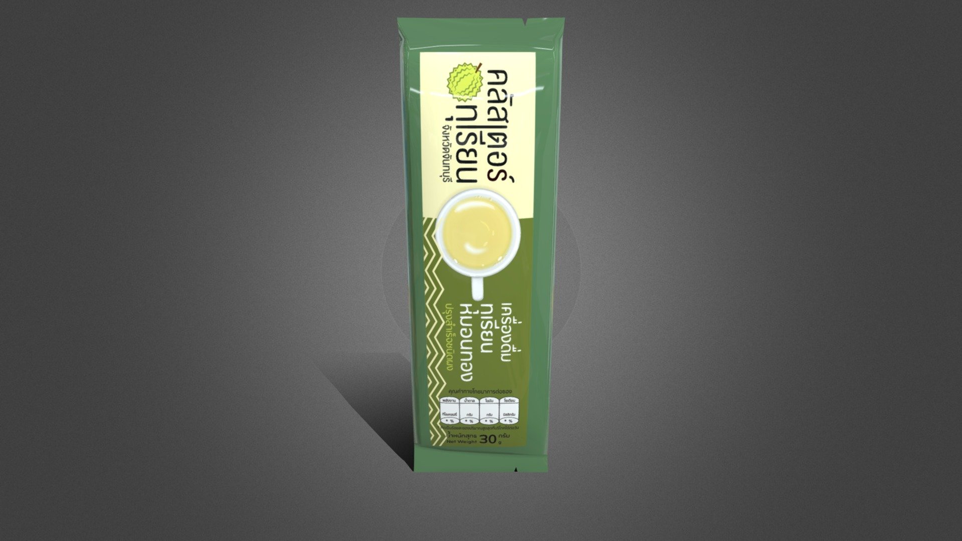 CLUSTER Durian Sachet - 3D model by o2oforum [b1a1d41] - Sketchfab
