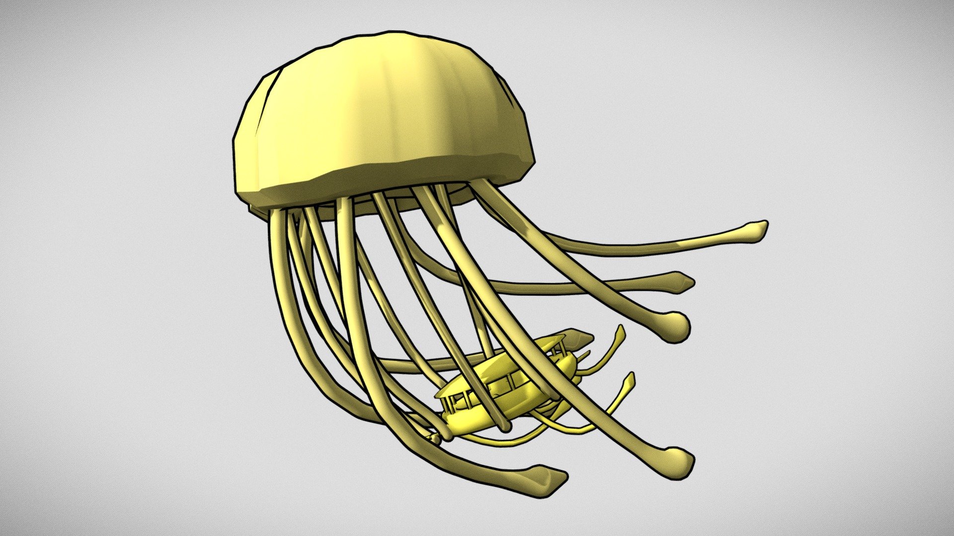 Jelly Blimp - Download Free 3D model by SnugTaro [b1a2e85] - Sketchfab