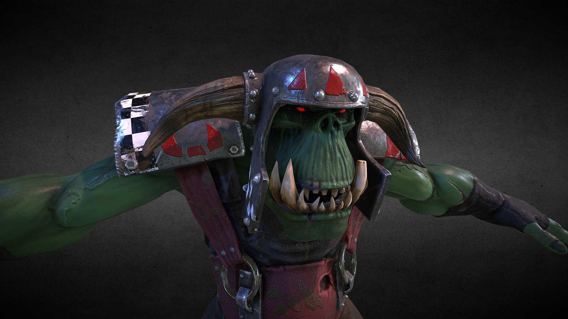 40k Orc Boy - 3D model by synthmonkey [b1a4dd2] - Sketchfab