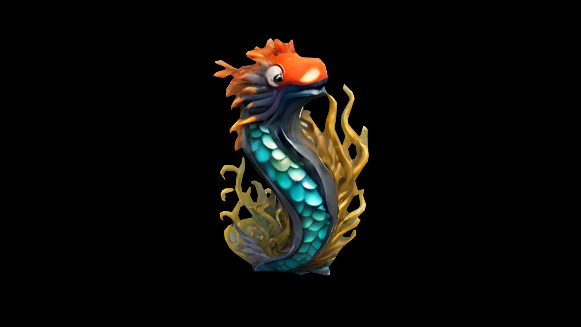 3D CGI rendering of a fantastical sea creature, - Download Free 3D ...