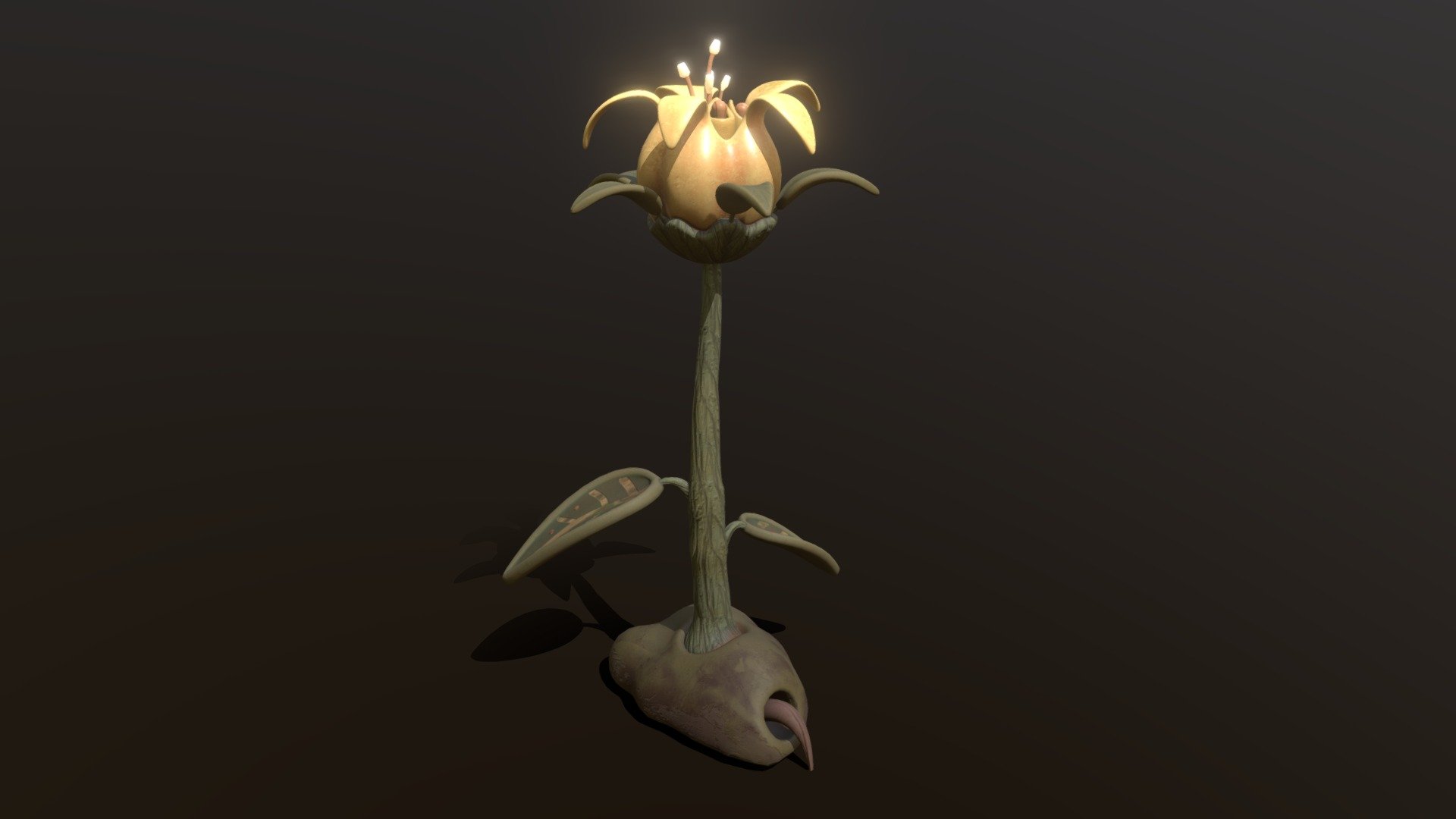 Stylized Fantasy Flower - 3D model by Art-Teeves [b1a7565] - Sketchfab