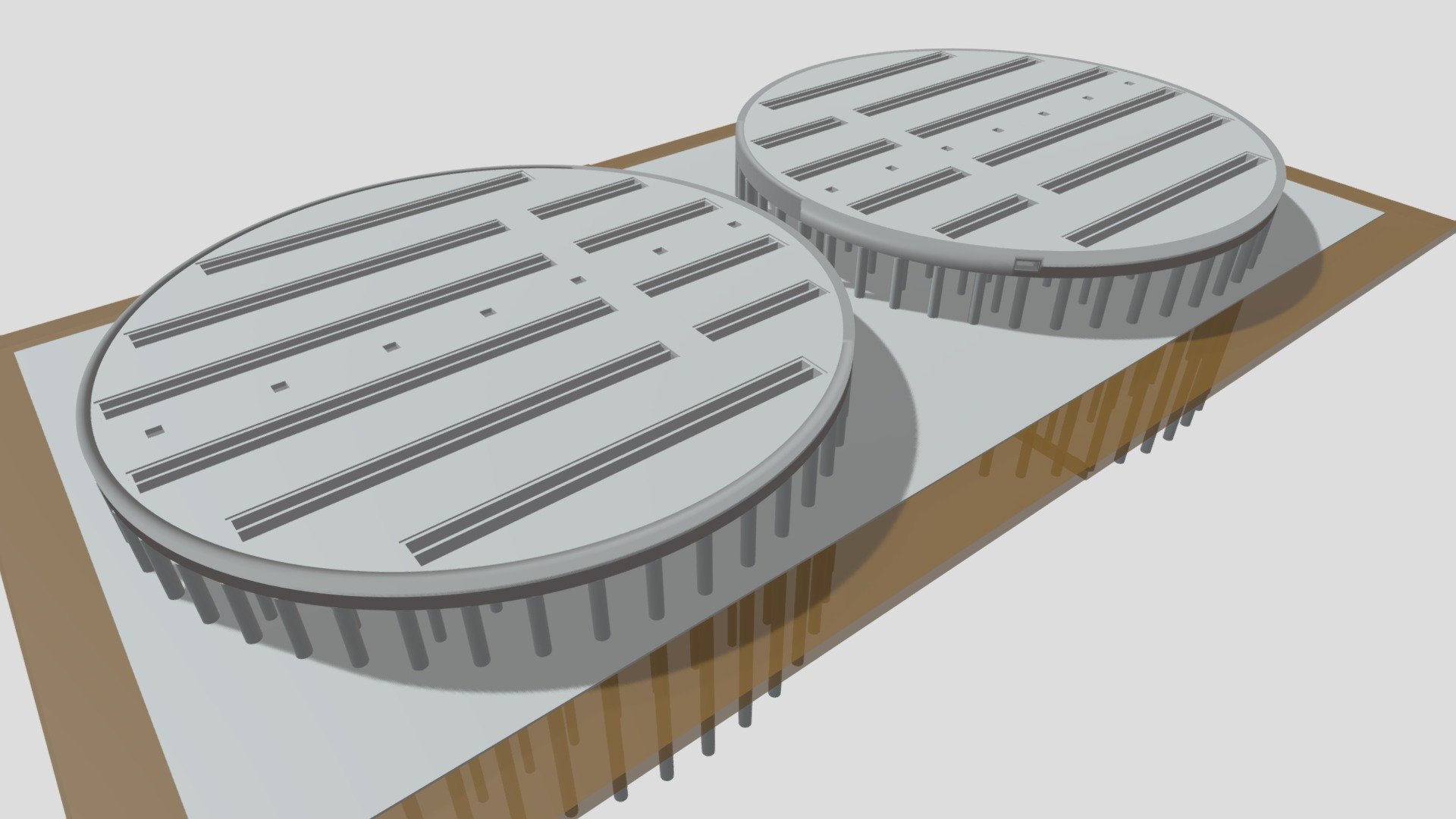 Bases para Silos Elevados - Ø22m - 3D model by robervario [b1a9e23 ...