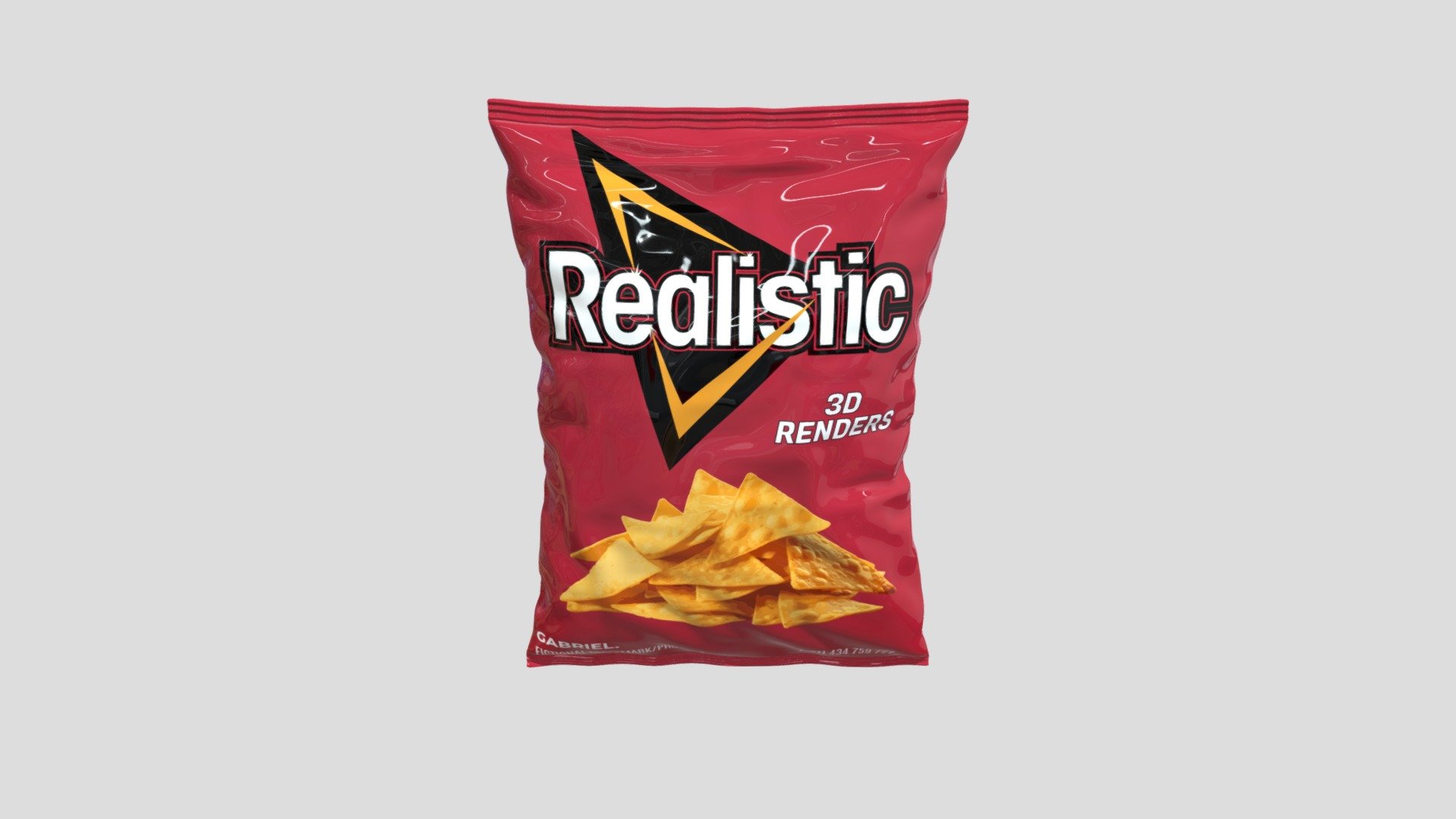 Snack Bag - Realistic 3D Modelling for Products - 3D model by ArtCebola ...
