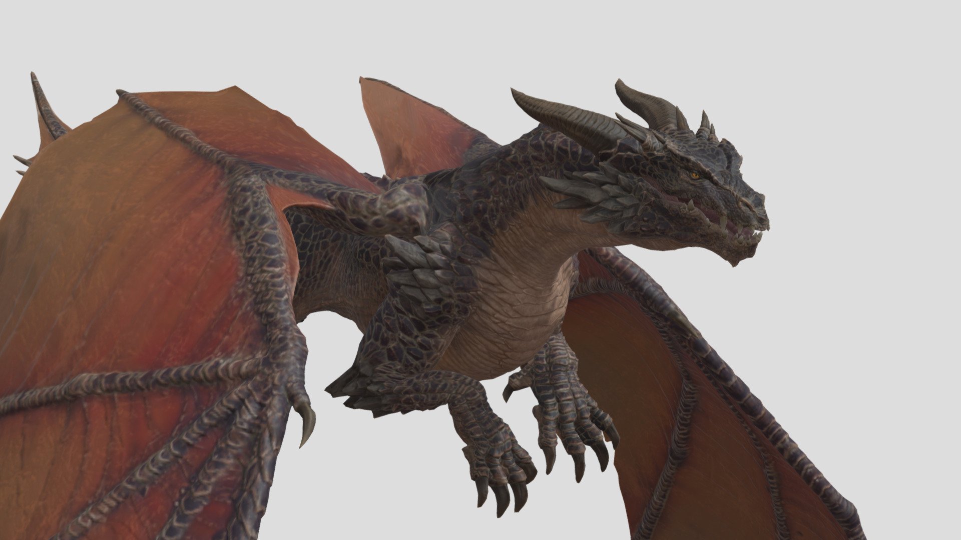 Dragon Animated - 3D model by monstermod [b1ac2c9] - Sketchfab