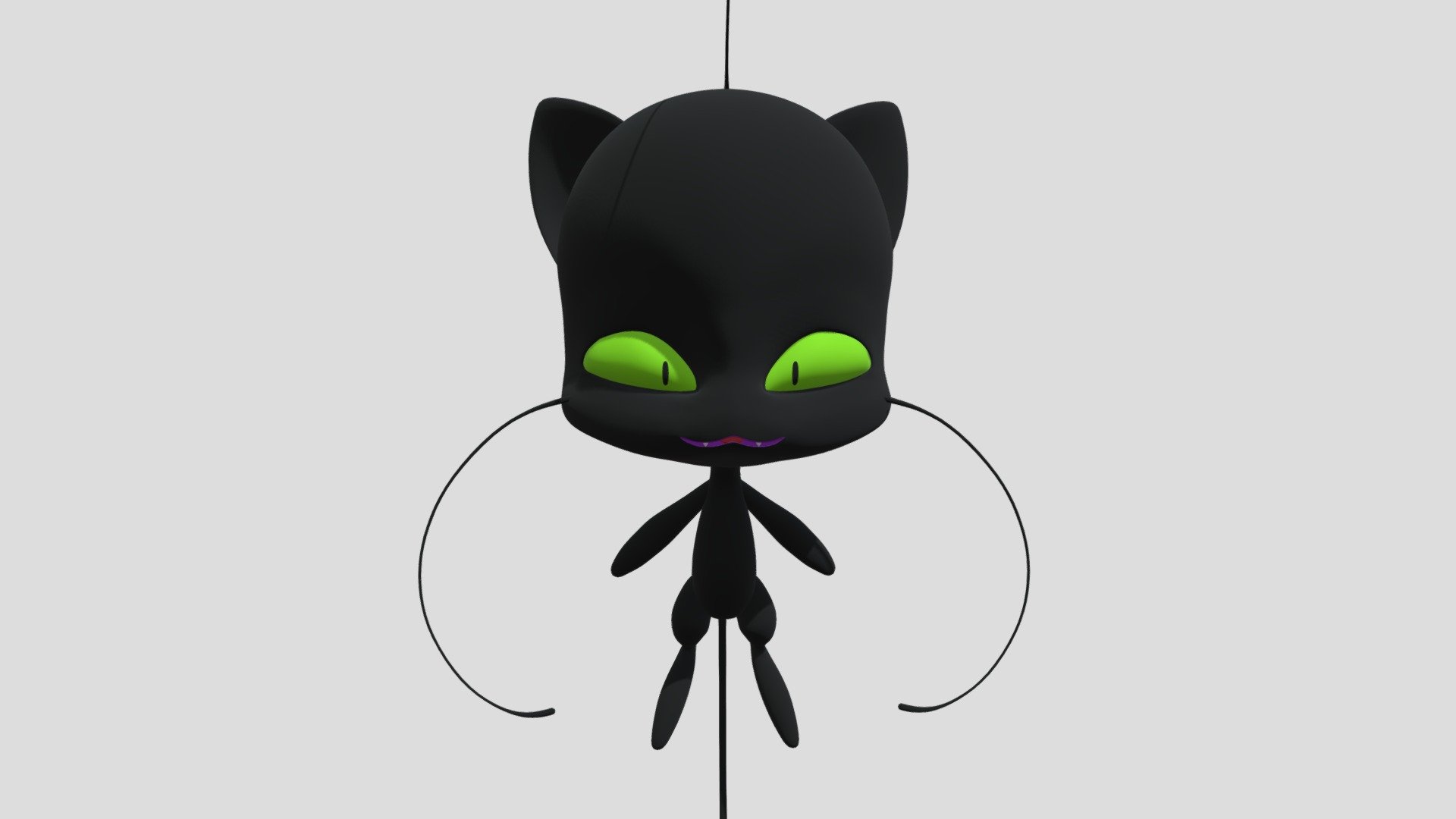 Plagg the Black Cat Kwami - Download Free 3D model by ...
