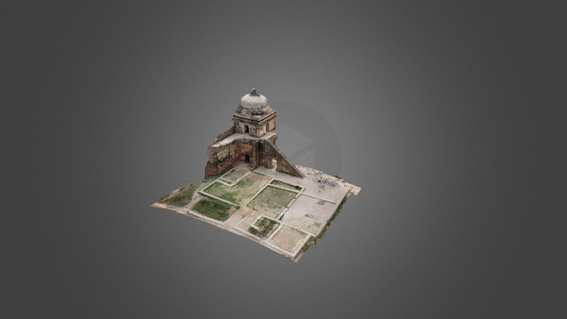 Mann Singh Haveli, Rohtas Fort - 3D model by MBN (@mbnaveed15) [b1af1f3 ...