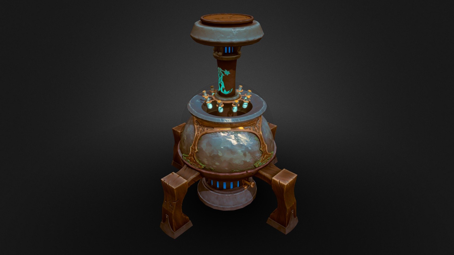 Potion Cauldron - 3D model by Matías Viana (@mativiana) [b1af552 ...