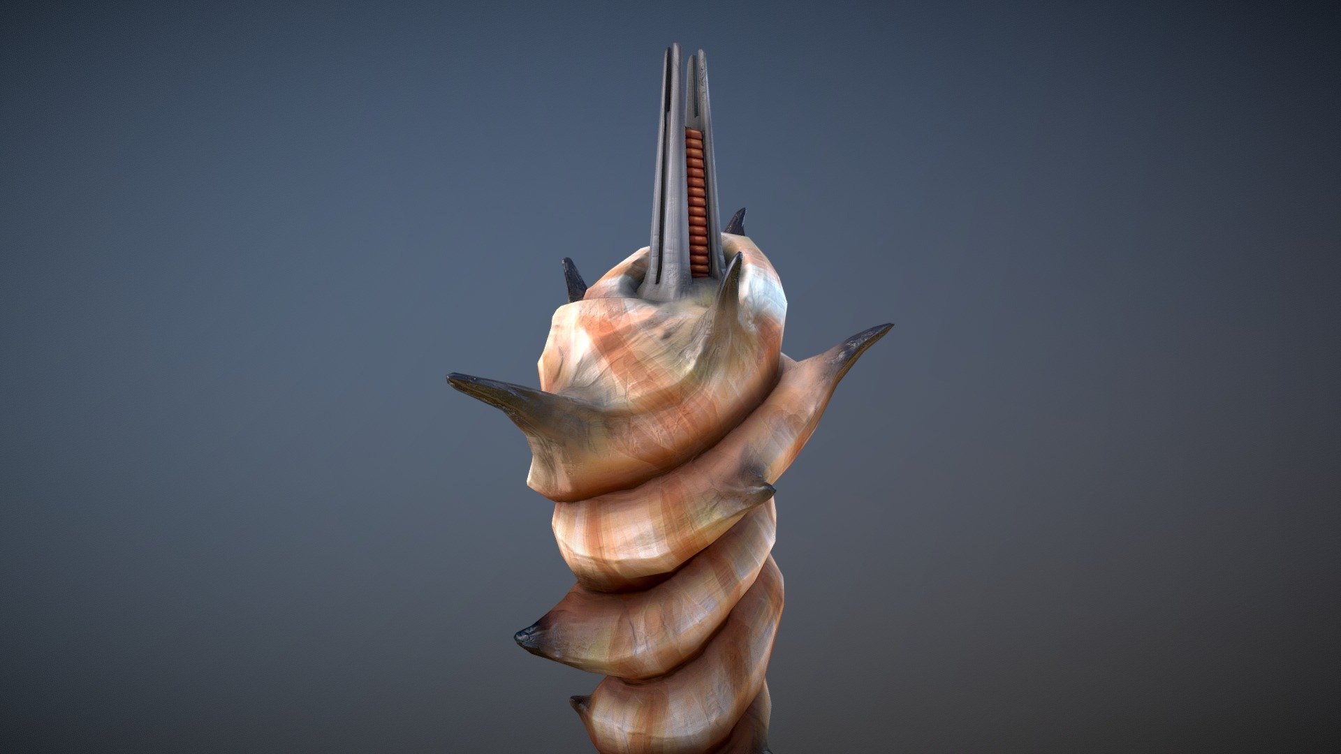 Seashell Weapon - Download Free 3D model by Mesh Masters (@mesh-masters ...