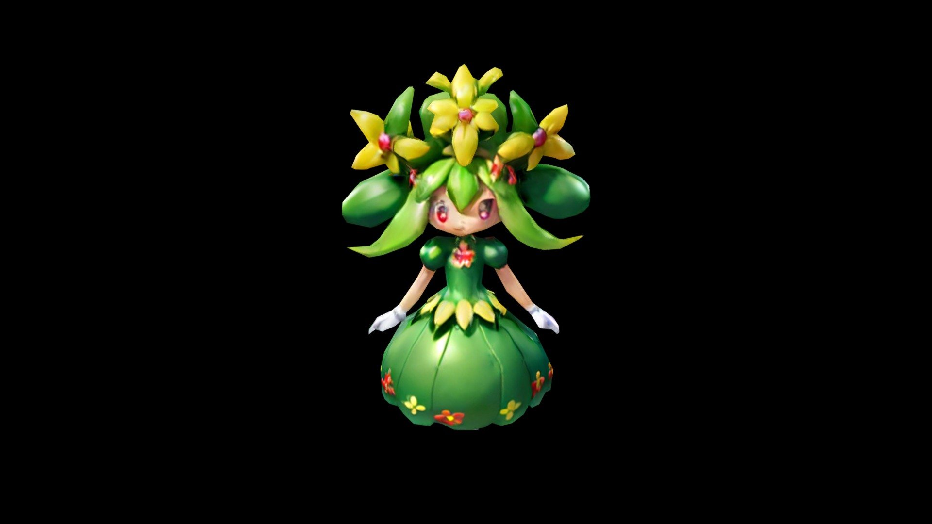 "The Joyful World of Botanical Cartoon Character - Download Free 3D ...
