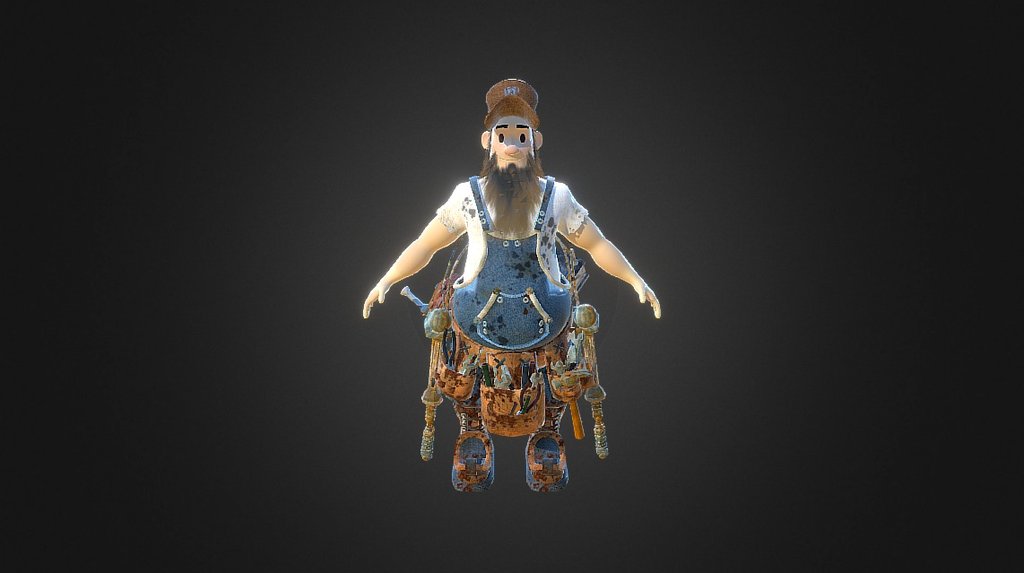 Papa - 3D model by jumpywirkle [b1b45dd] - Sketchfab
