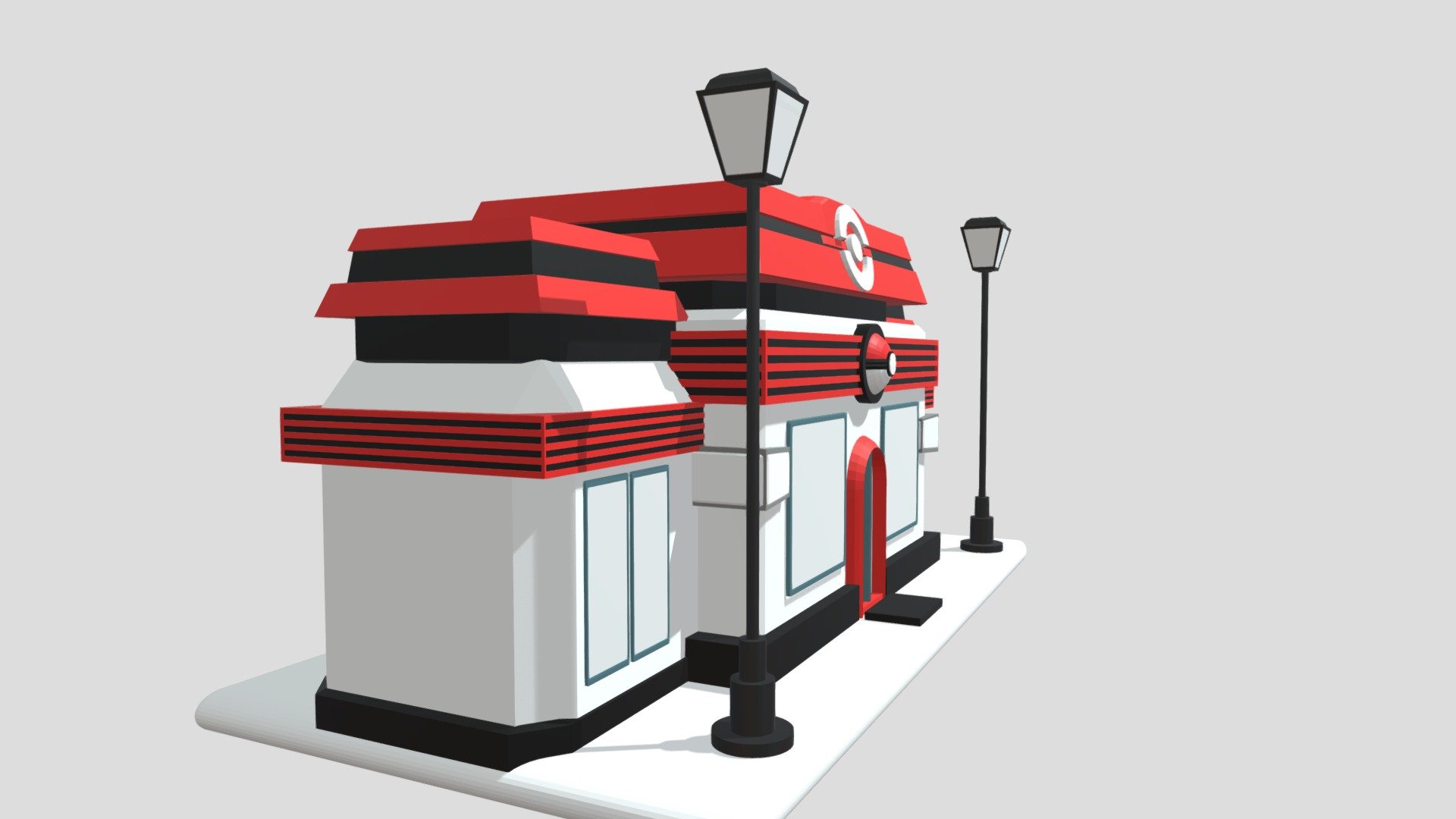 POKECENTER - 3D model by Amal_Jayadev [b1b6ac1] - Sketchfab