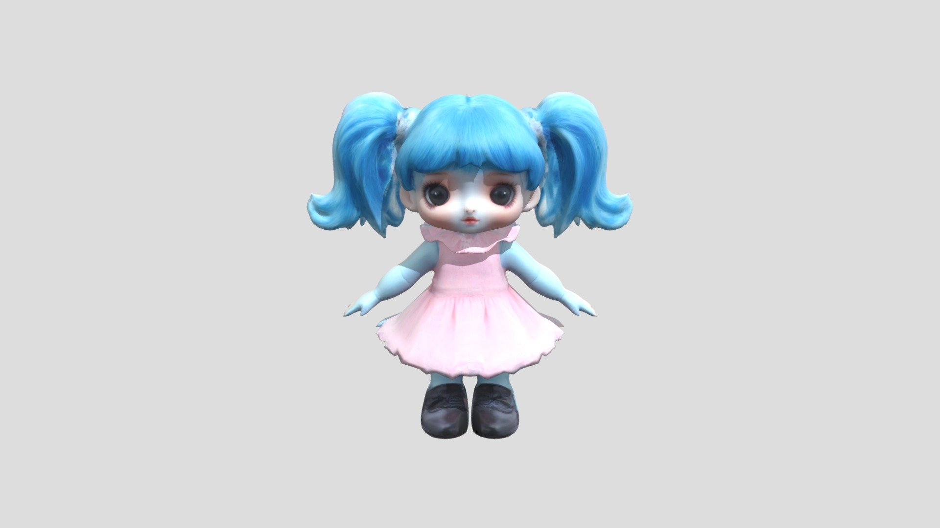 cute doll - 3D model by yikarikra [b1b94b3] - Sketchfab