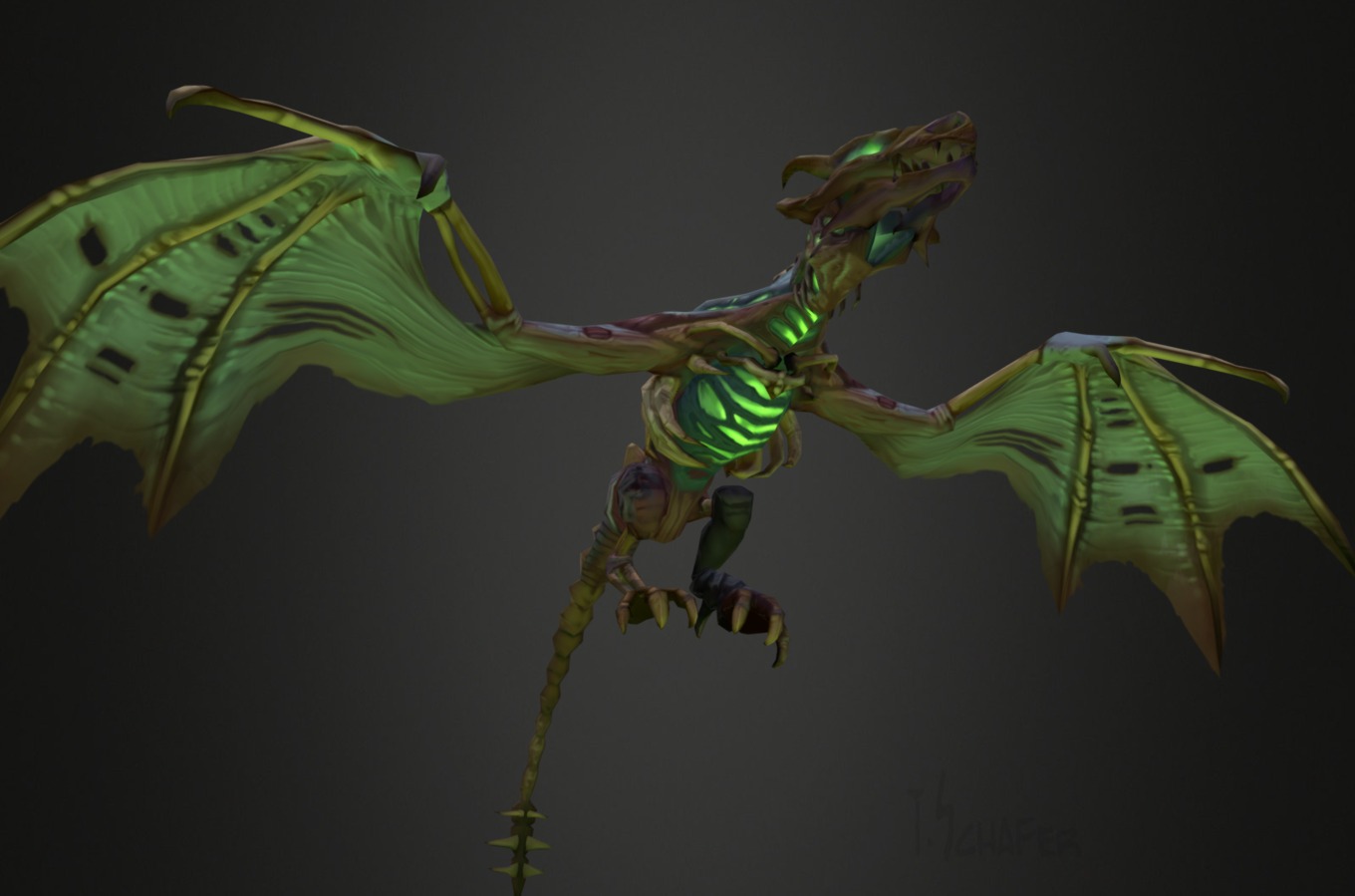 Bone Dragon Flight Animations - 3D model by Tom Schafer (@tomschafer ...