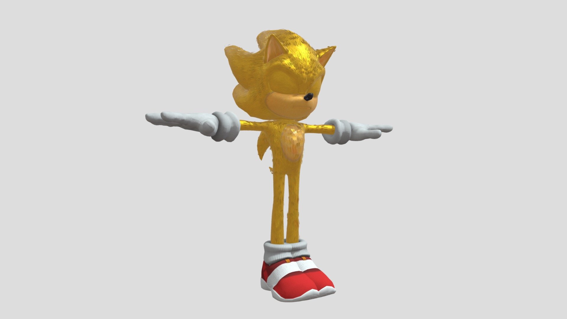 Movie Super Sonic - Download Free 3D model by 🌌 ...