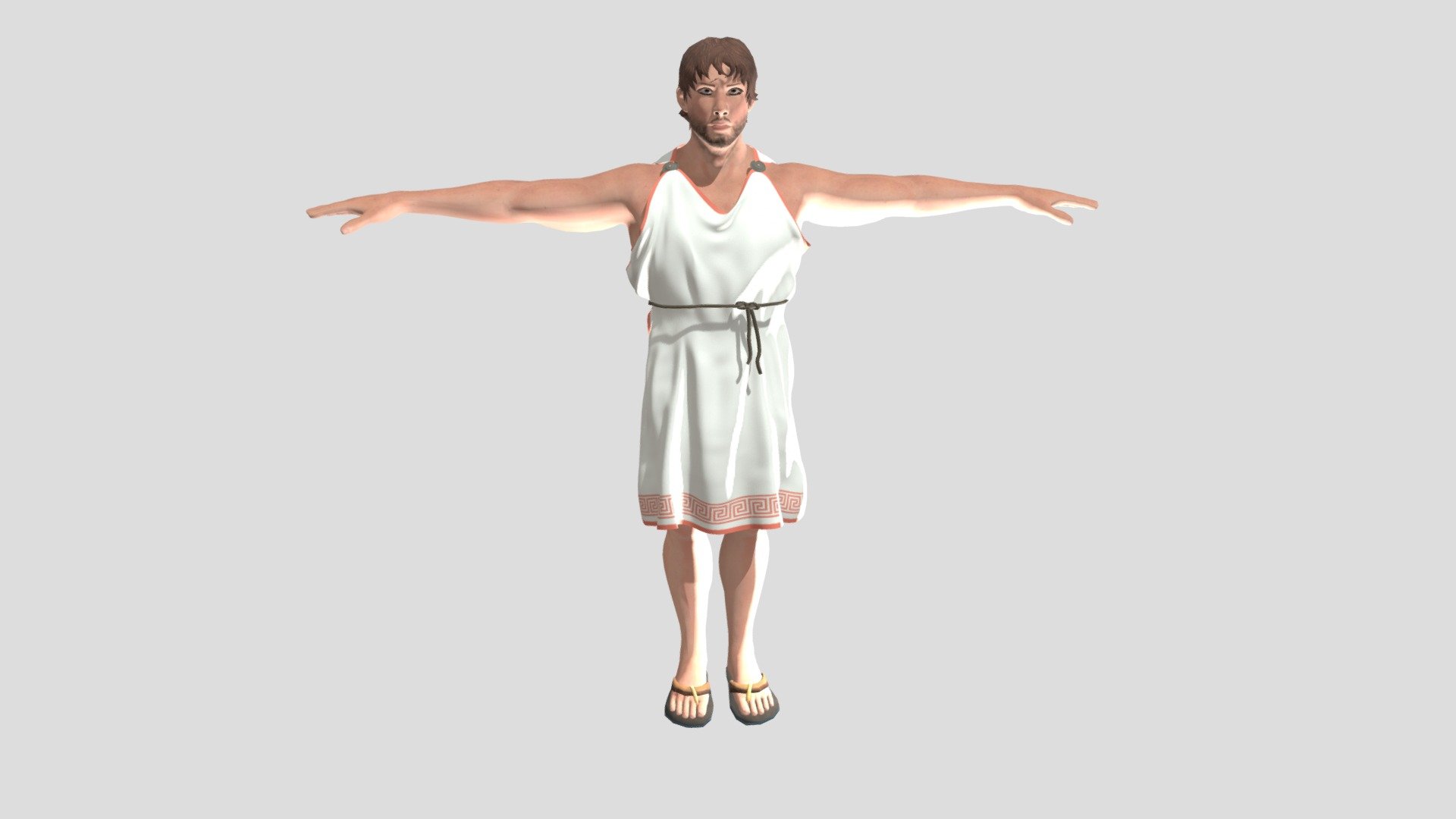Roman man with a toga - 3D model by caton.laubergiste [b1bcfe3] - Sketchfab
