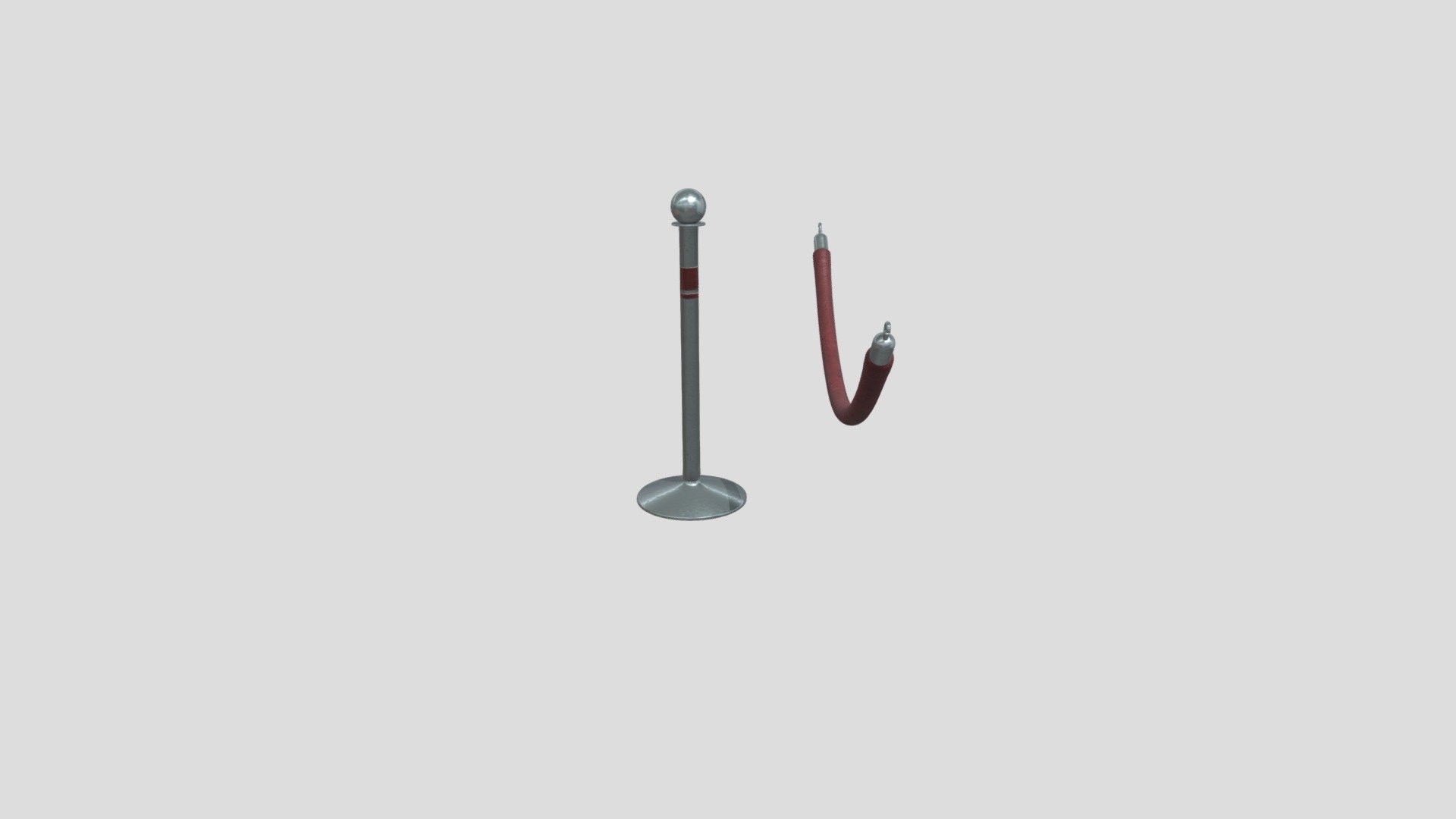 Velvet rope - 3D model by koteromon [b1be340] - Sketchfab