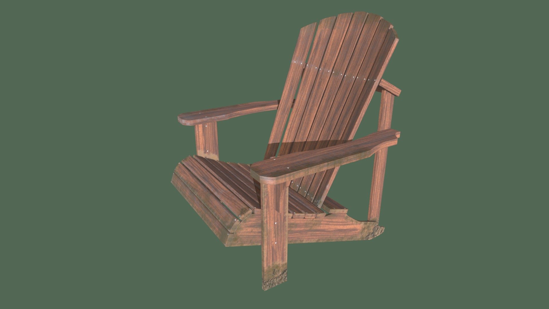 Adirondack Chair - 3D model by jntucson [b1c1458] - Sketchfab