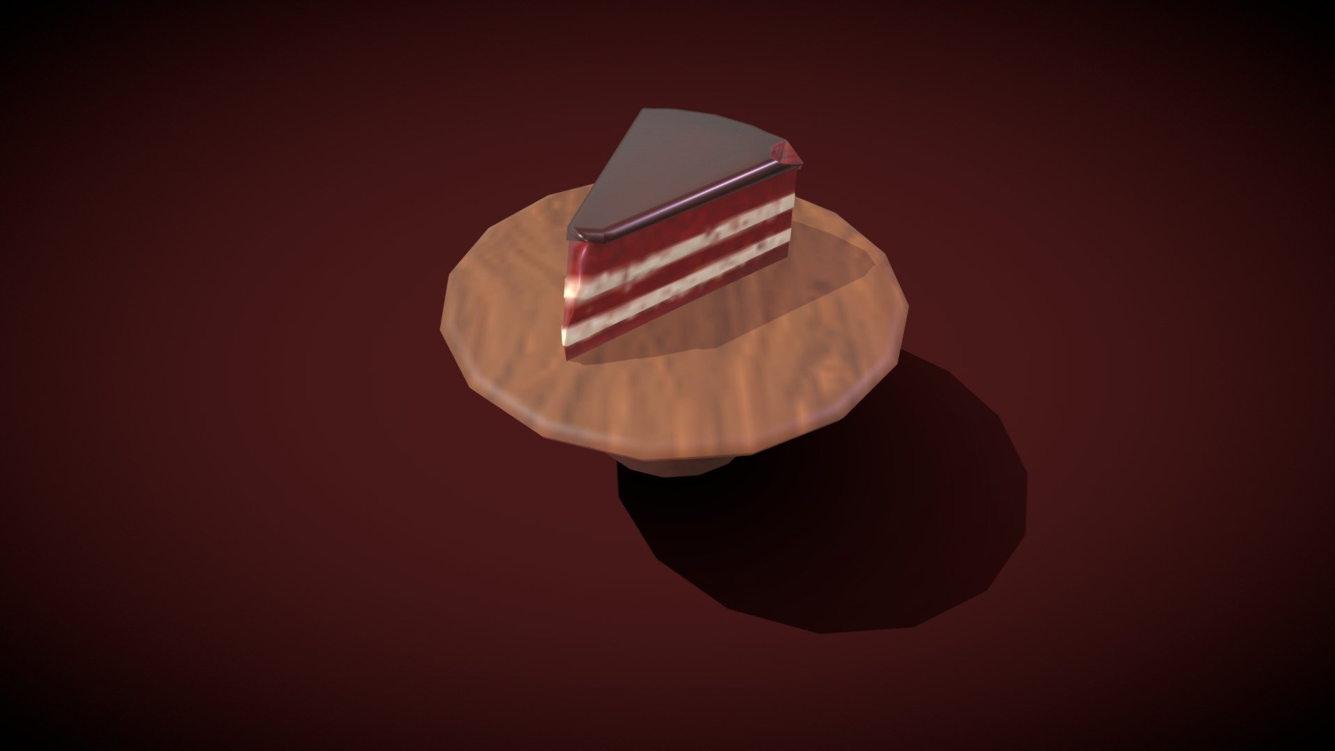 𝓡𝓮𝓭 𝓥𝓮𝓵𝓿𝓮𝓽 𝓒𝓪𝓴𝓮 - Download Free 3D model by Lol-pop [b1c14ca] - Sketchfab