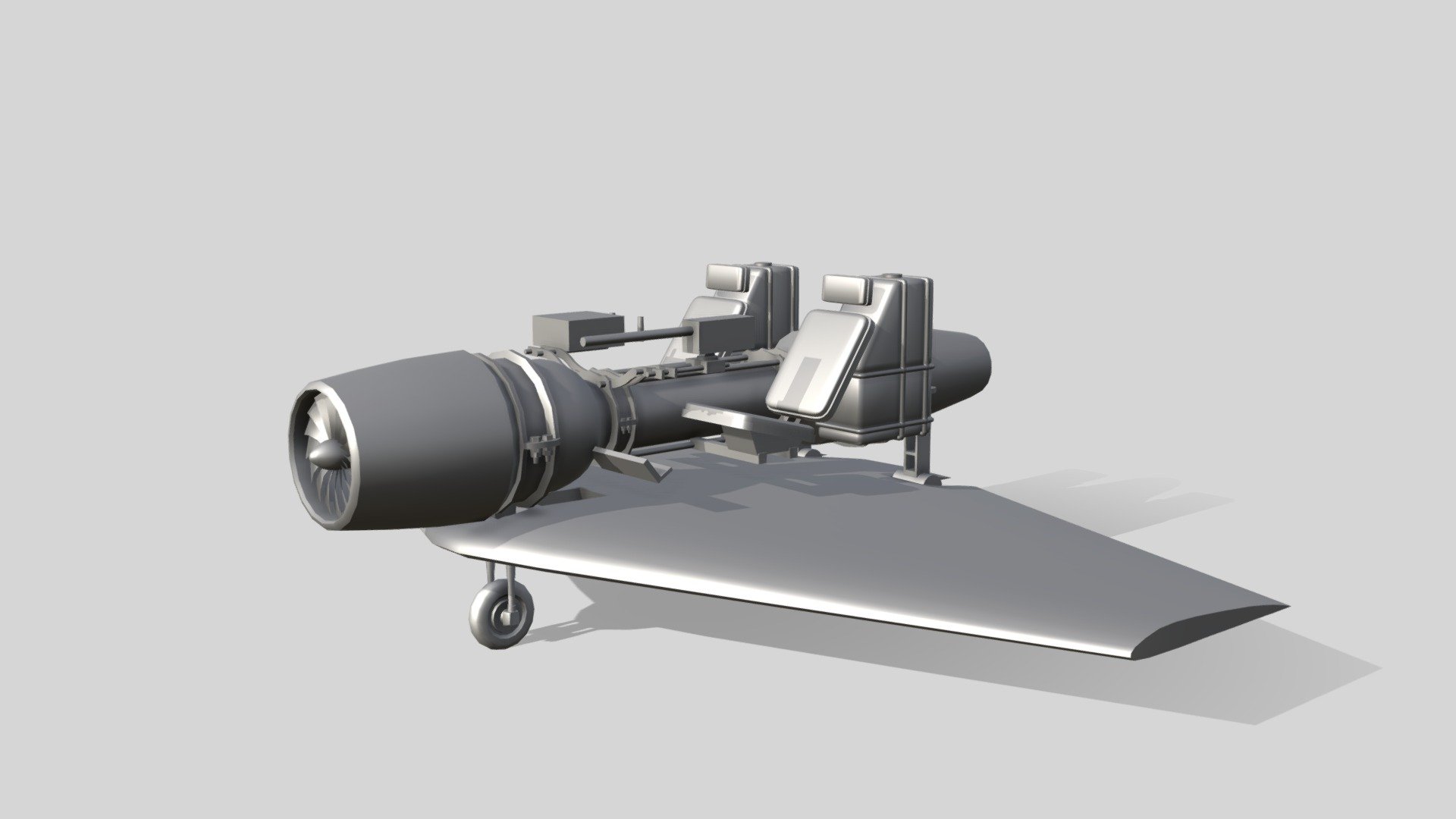 [WIP] Mini Jet Fighter (Concept) - 3D model by Vladislav Jarmonov ...