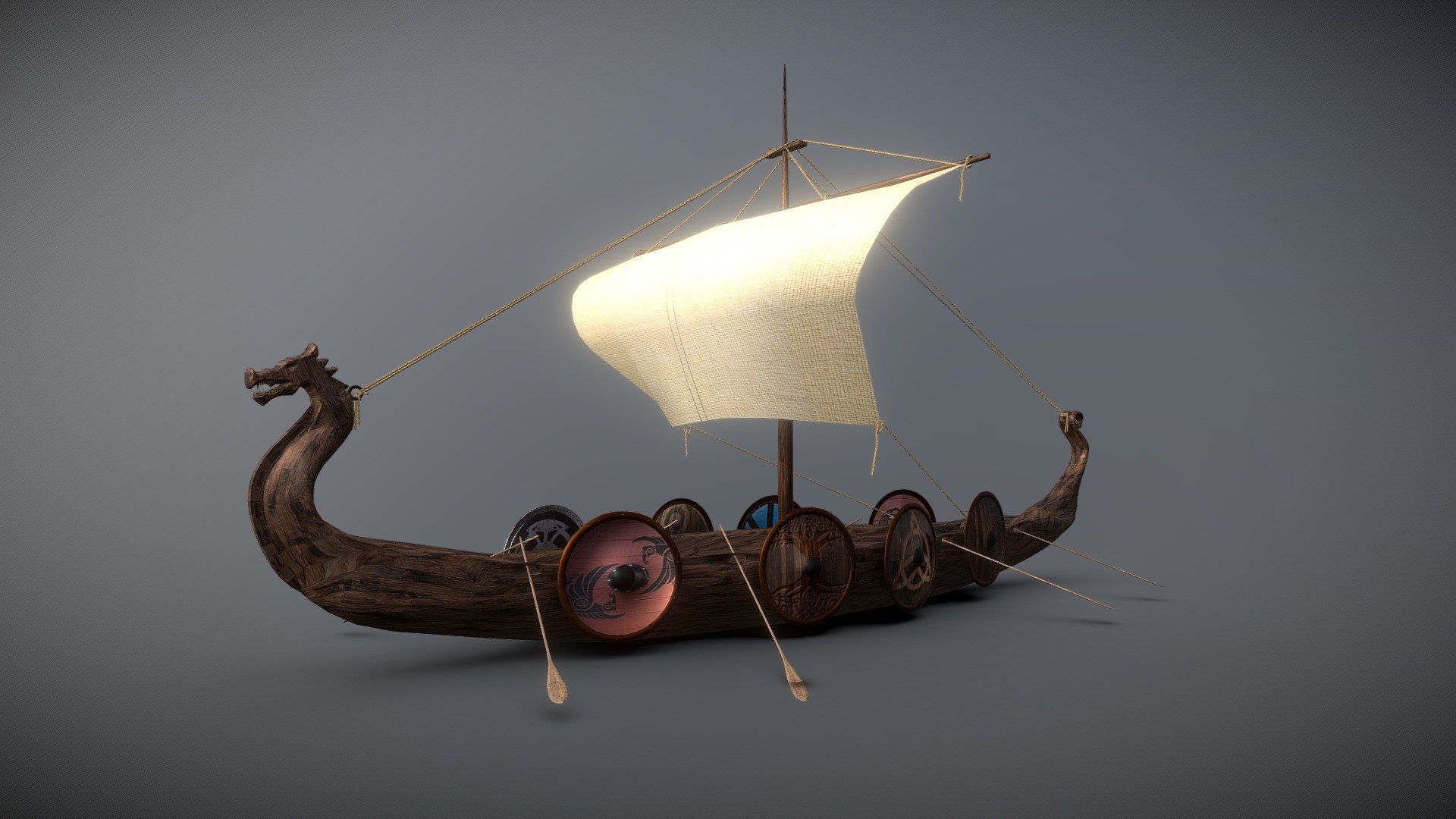 Boat Viking - 3D model by ismaelcarvalho [b1c1f2c] - Sketchfab