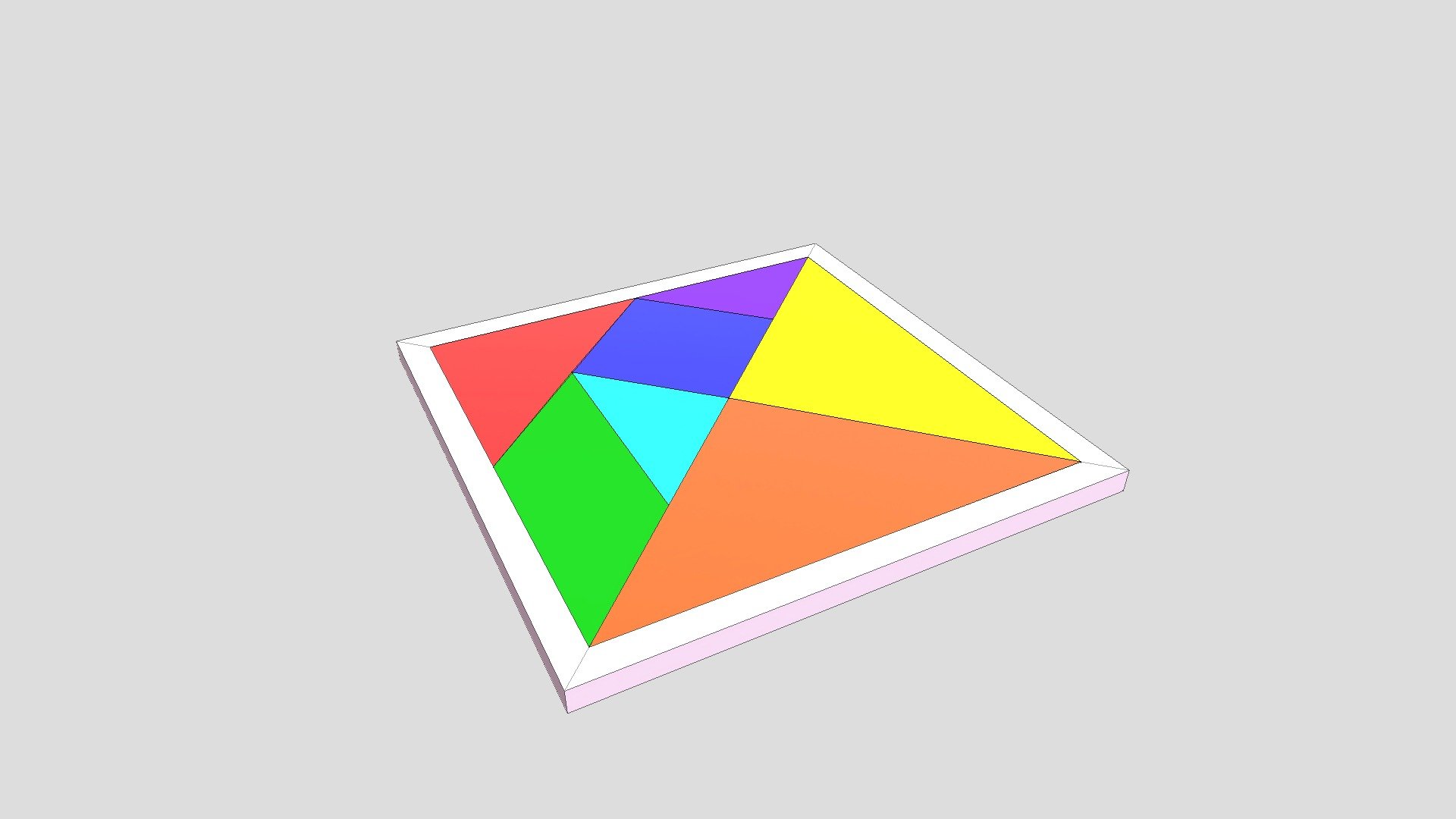 Tangram Puzzle 2 - 3D model by c4_3dViz [b1c3118] - Sketchfab