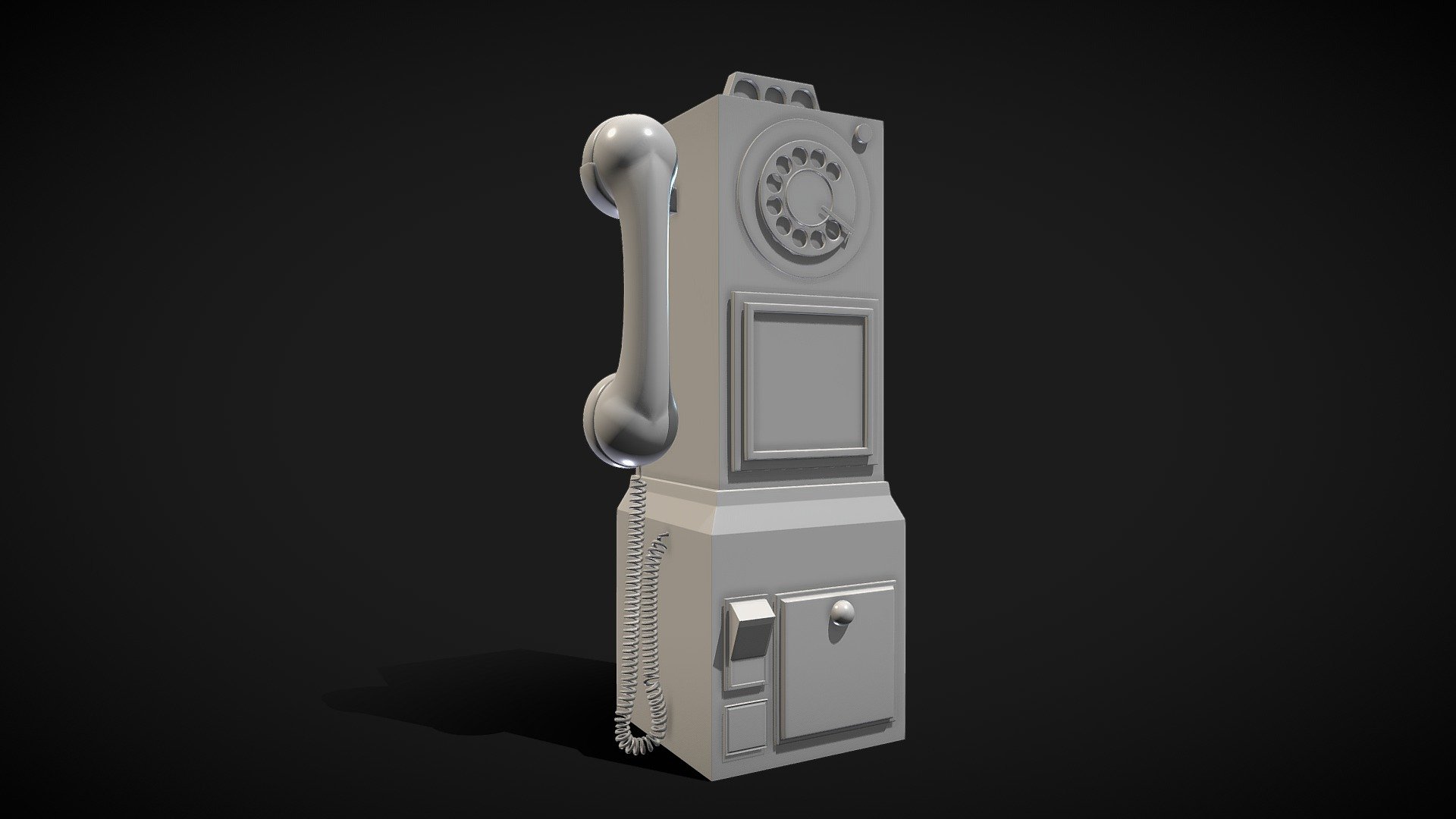 Vintage Telephone WIP - 3D model by JeffM36 [b1c42f5] - Sketchfab