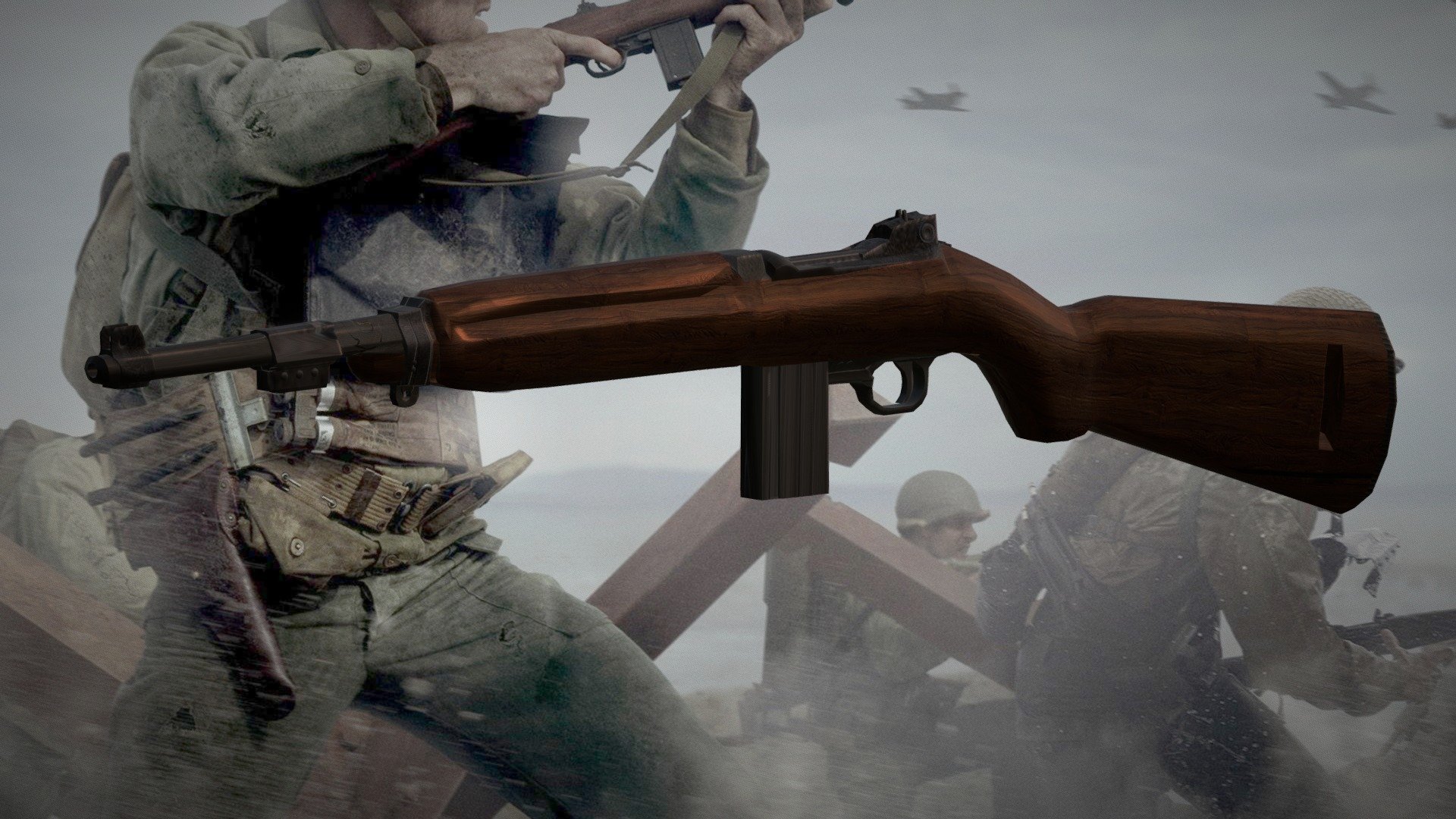 M1 Garand - 3D model by PlattIntroTo3d [b1c4ed4] - Sketchfab