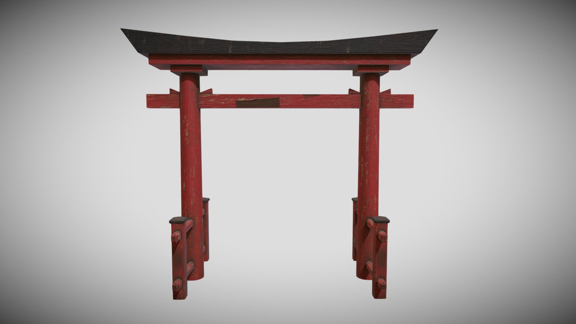 Japanese Torii Gate - Download Free 3D model by nandana.sethu.10 ...