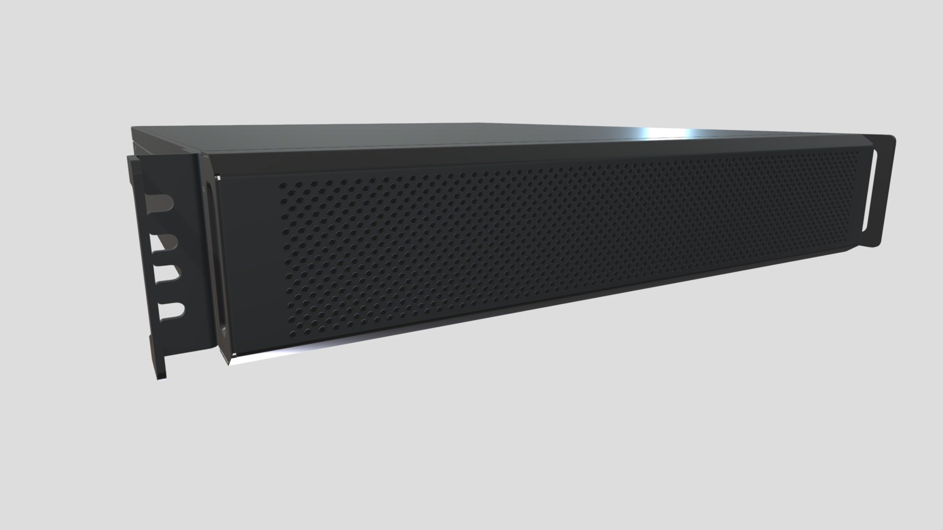 1U-Toolless Mounting Plastic Blank Panel - 3D model by Vertiv [b1c8325 ...